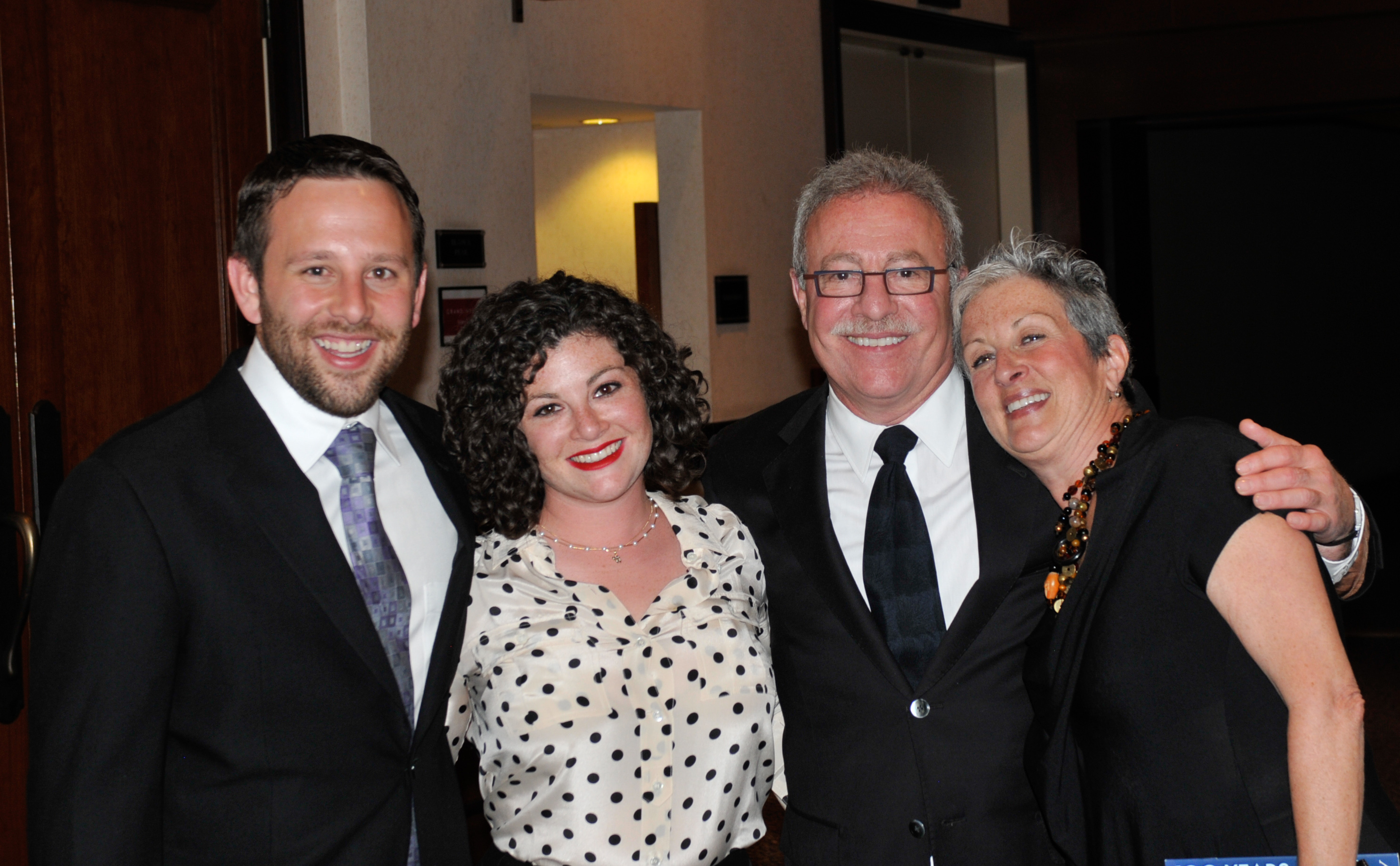 Loren and Laura Knaster, left, with Steven and Debra Weinstein