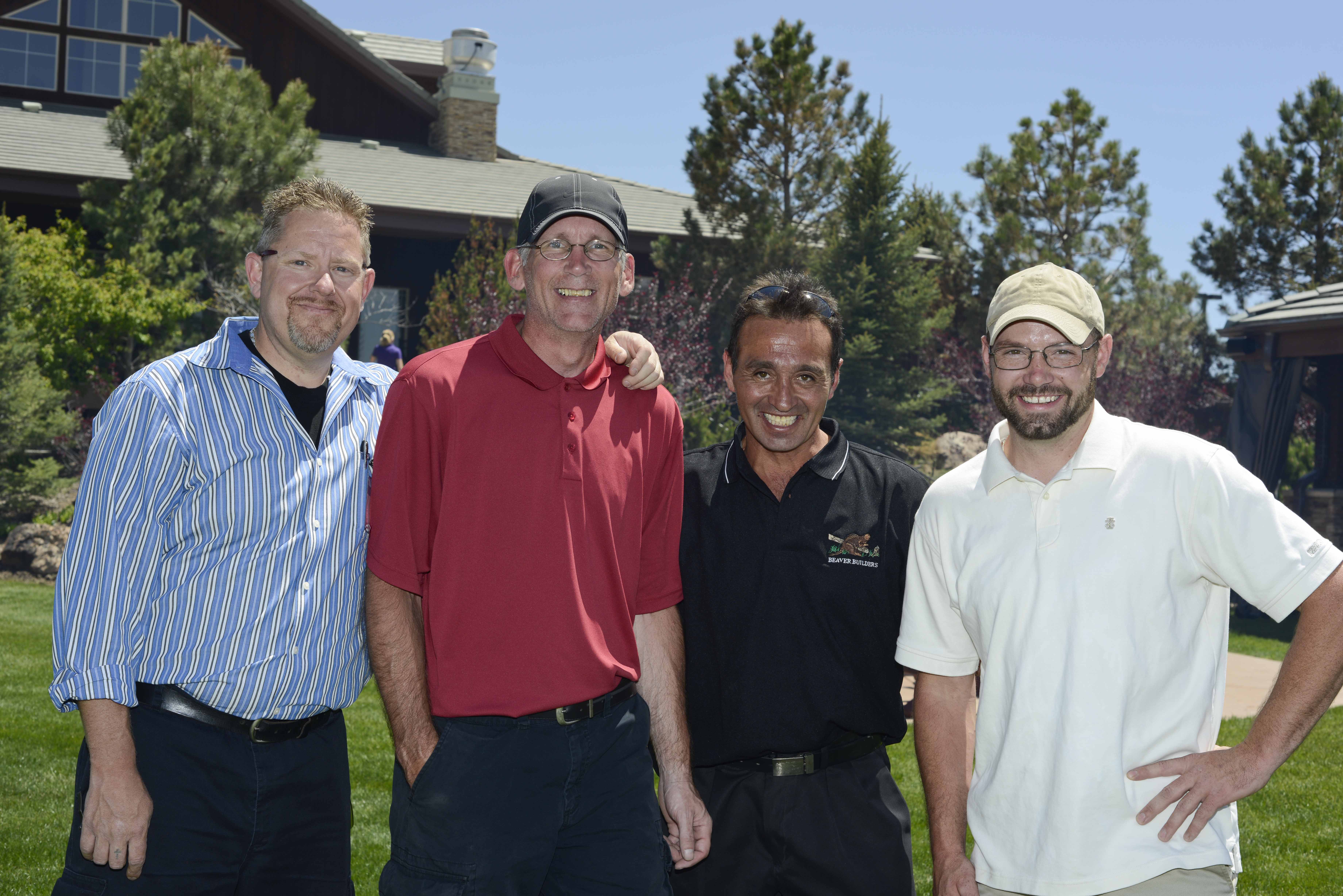 Derek Espinosa, left, with Daniel Hedin, Alvino Salazar, and Casey Barr