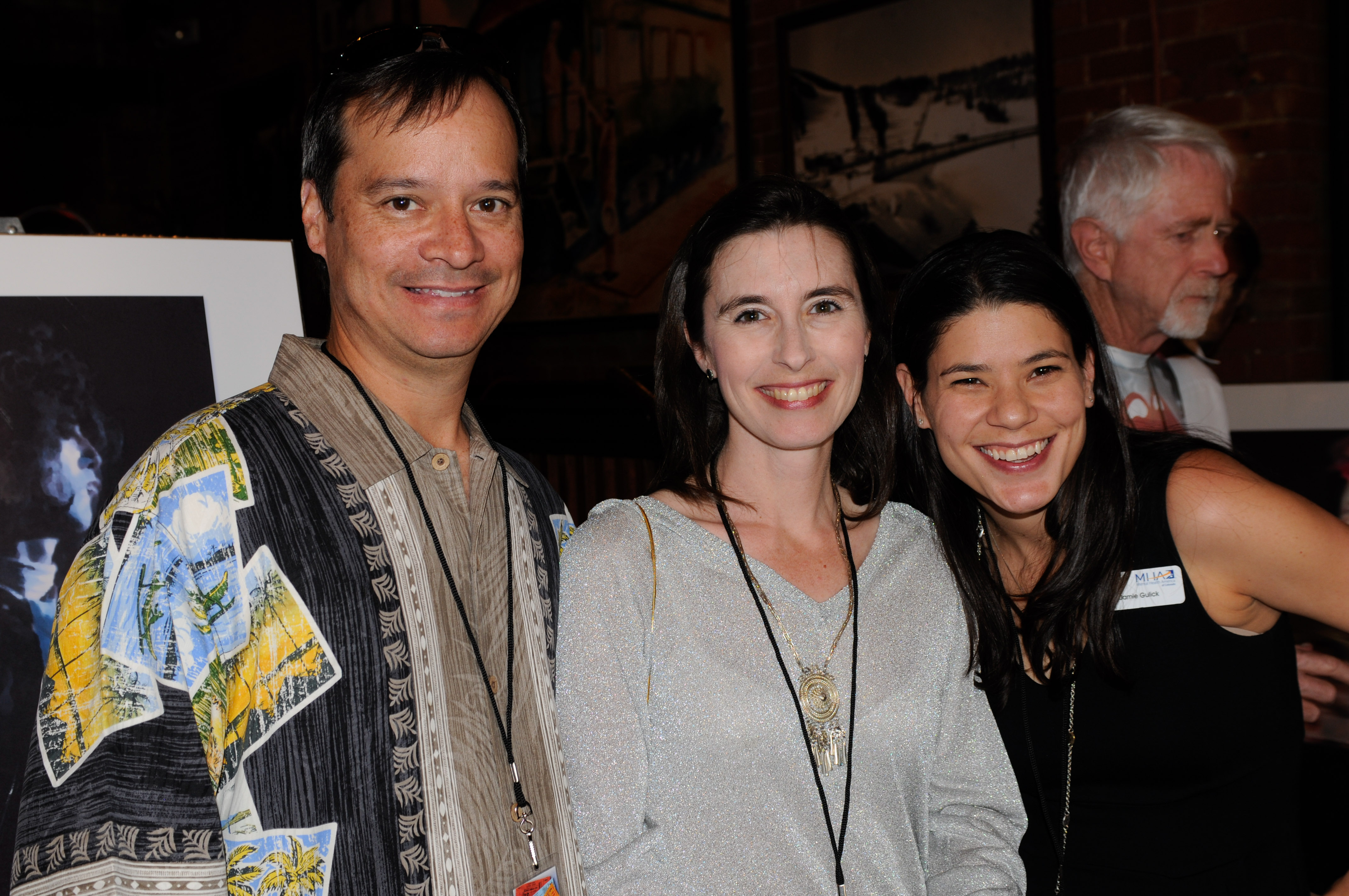 David and Amanda Chaney, left, Jamie Gulick of MHAC