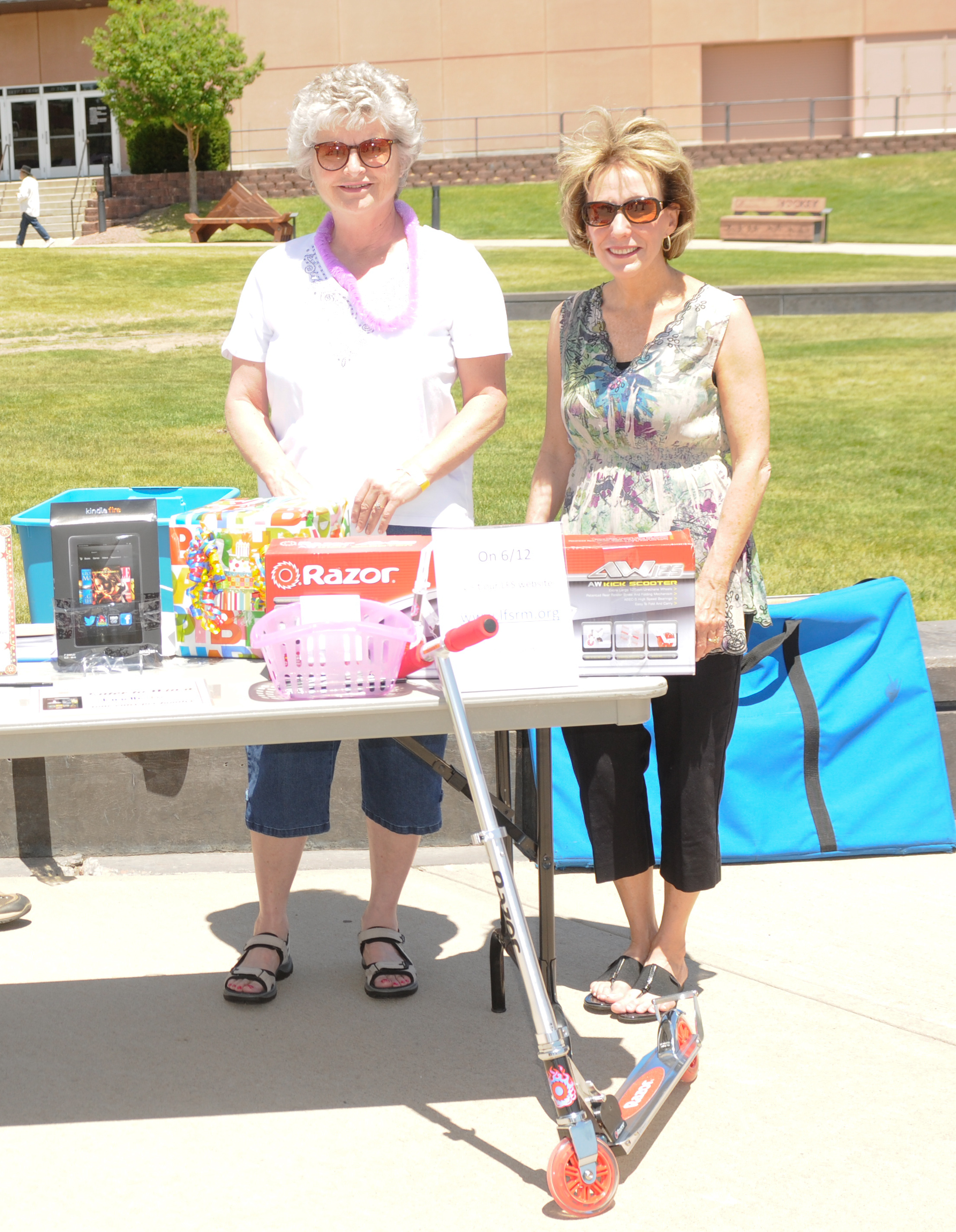 Sandy Halla and Jane Pope Meehan, VP of Development for LFS, sign ...
