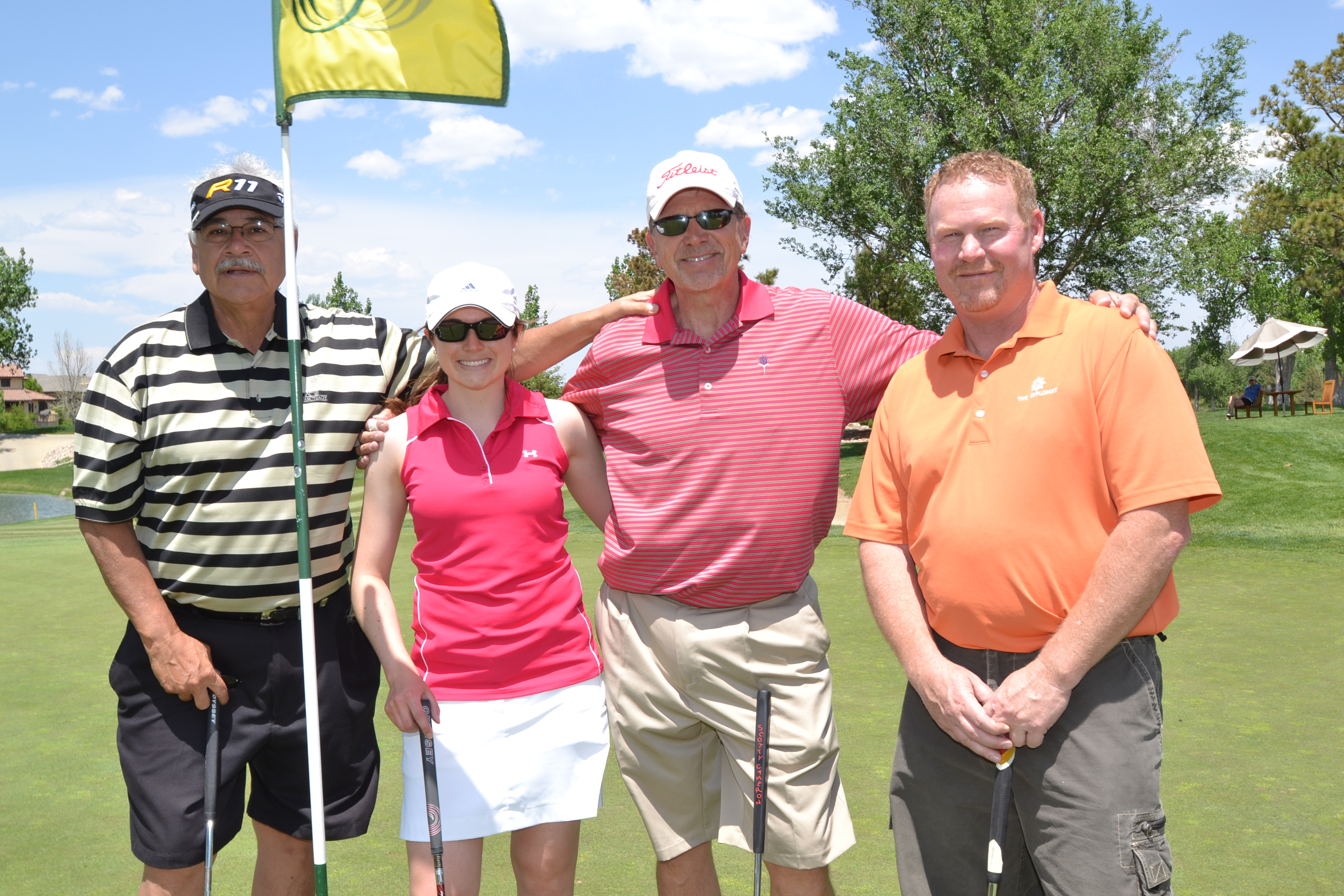 From left, John Picon, Adria Staky, Rich Staky and Rich Larson