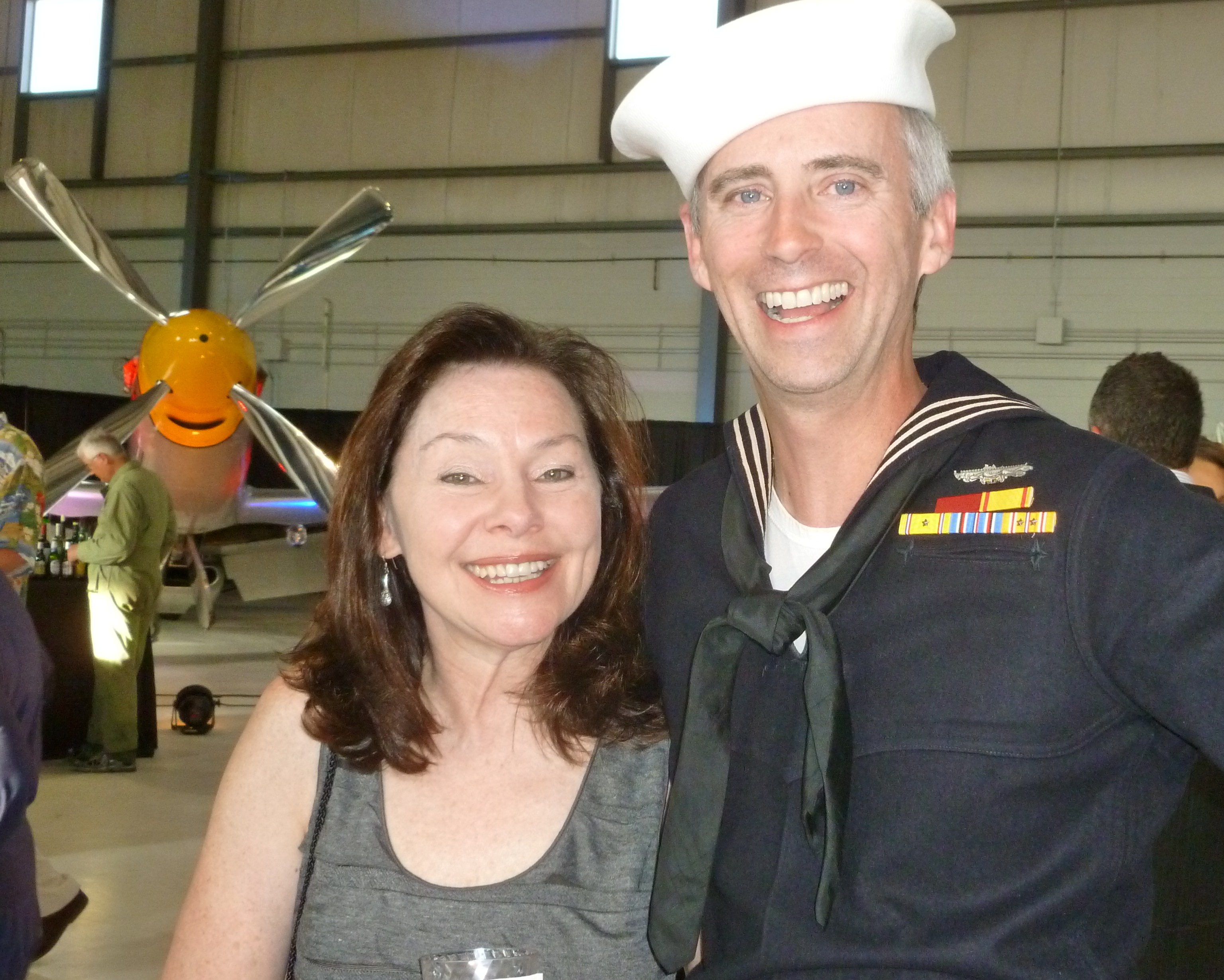 Sherri Kerr and Wings curator Matthew Burchette