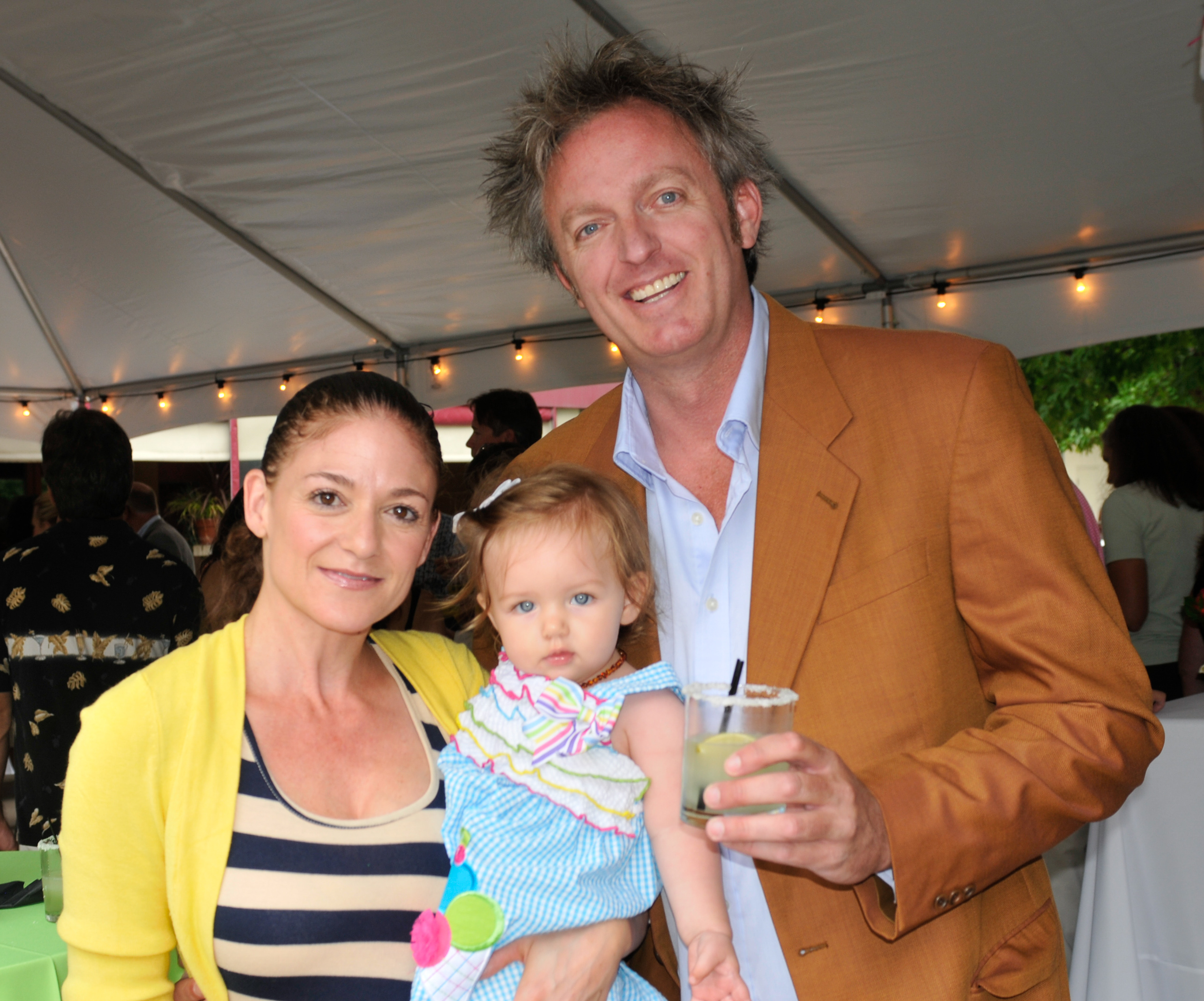 Joy Simpson and David Elger with their daughter Melina