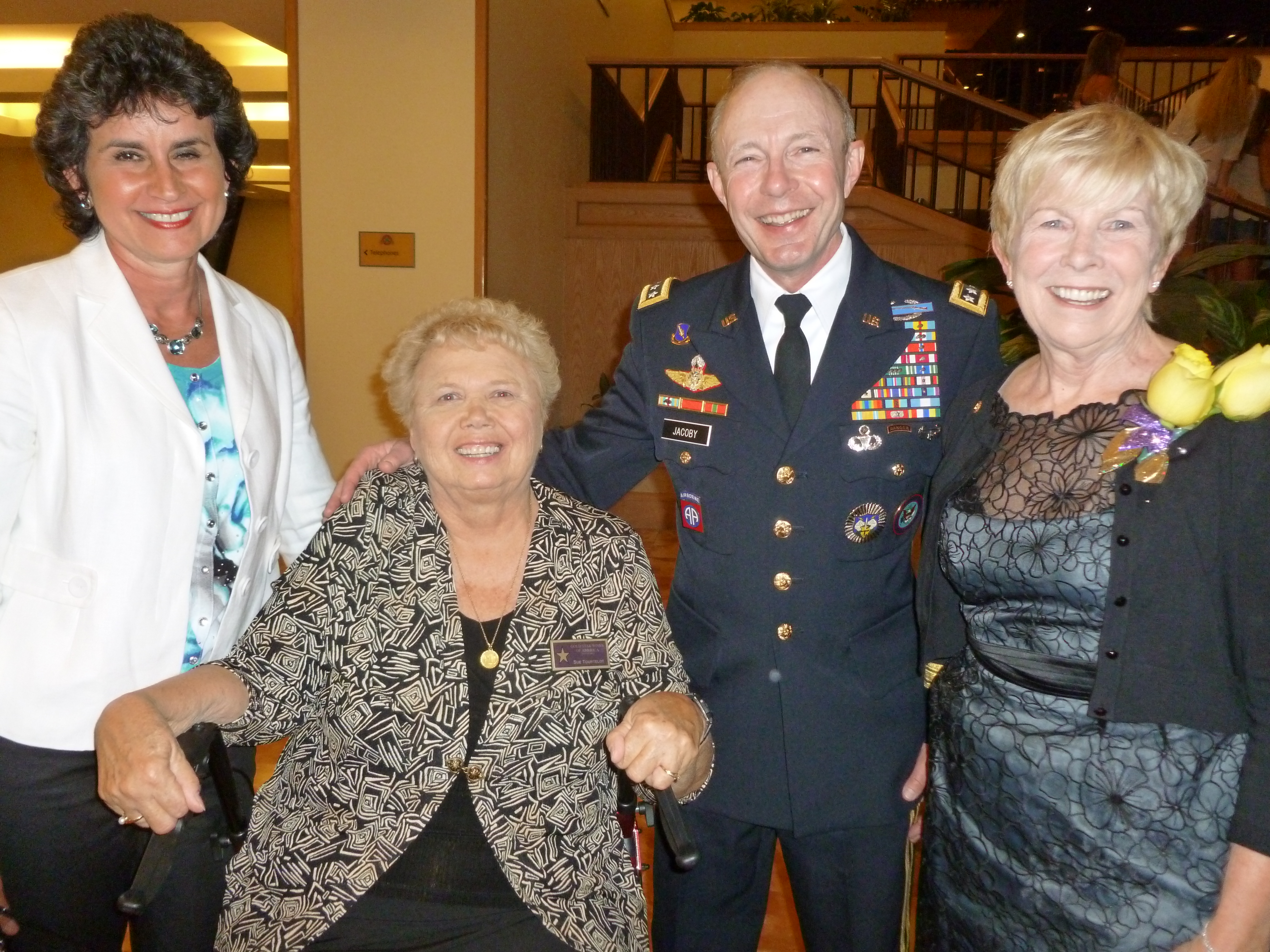 (l to r): Grace Jacoby, Sue Tourtelot, Gen. Charles Jacoby and Patti ...
