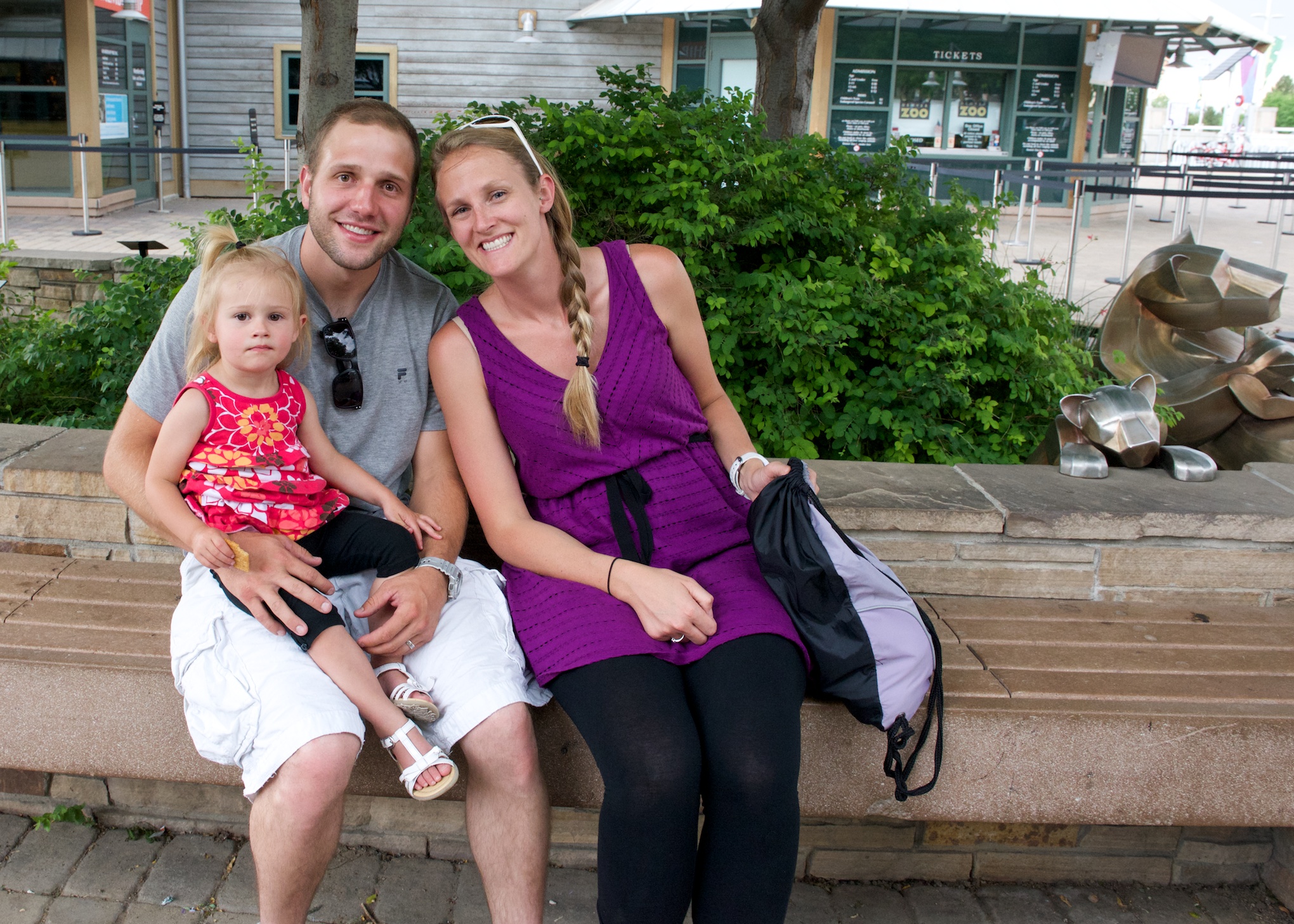 Addison and Lori Pope with Macy
