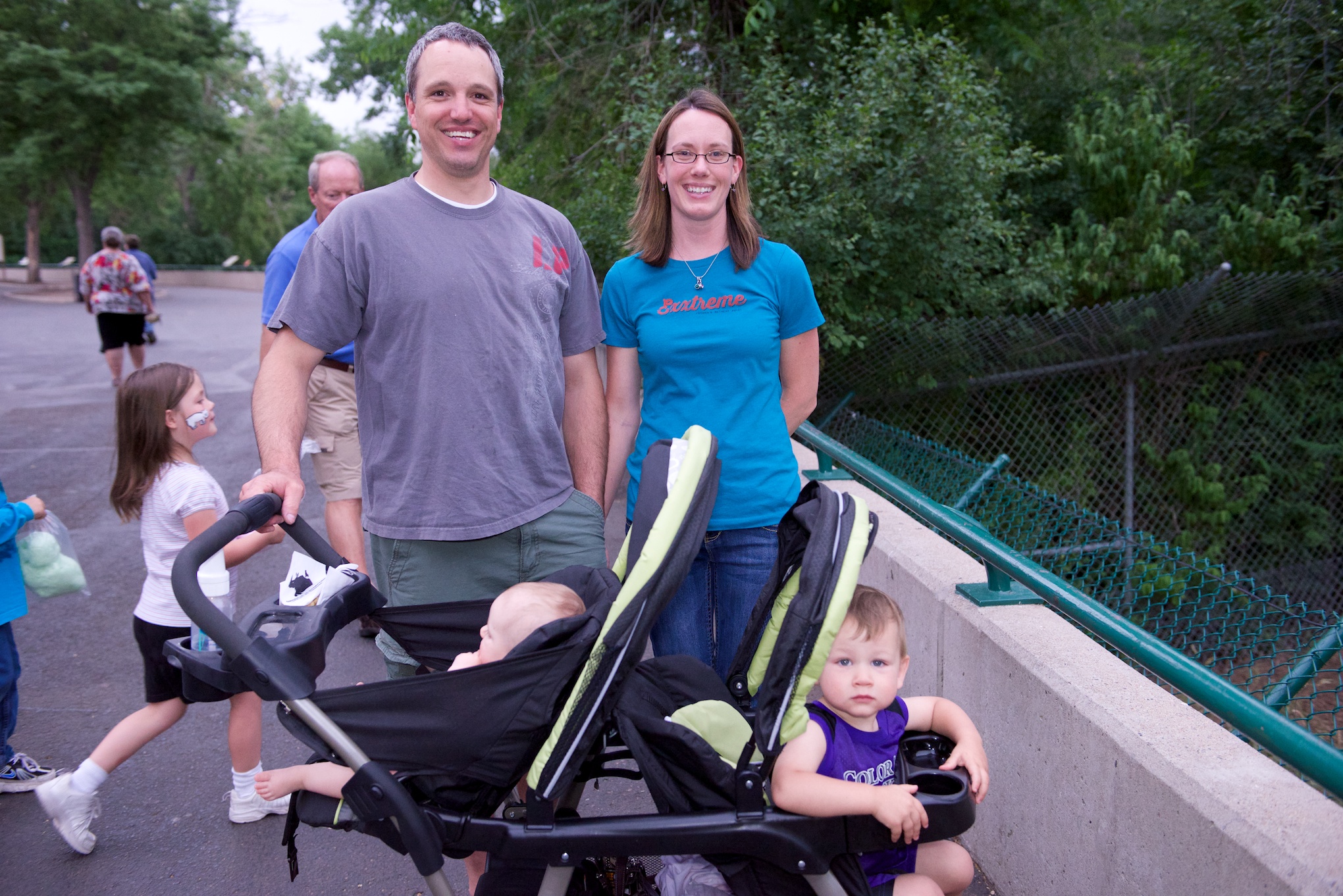 Brett and Erin Frederickson with Rae Ann and Jordan