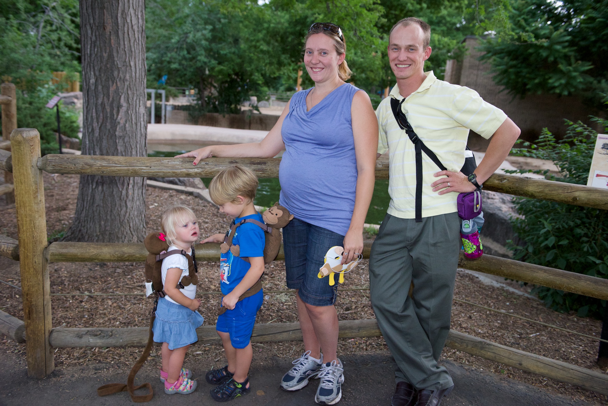 Teahya, left, Wyatt and Tara Burnham and Robin Burnham