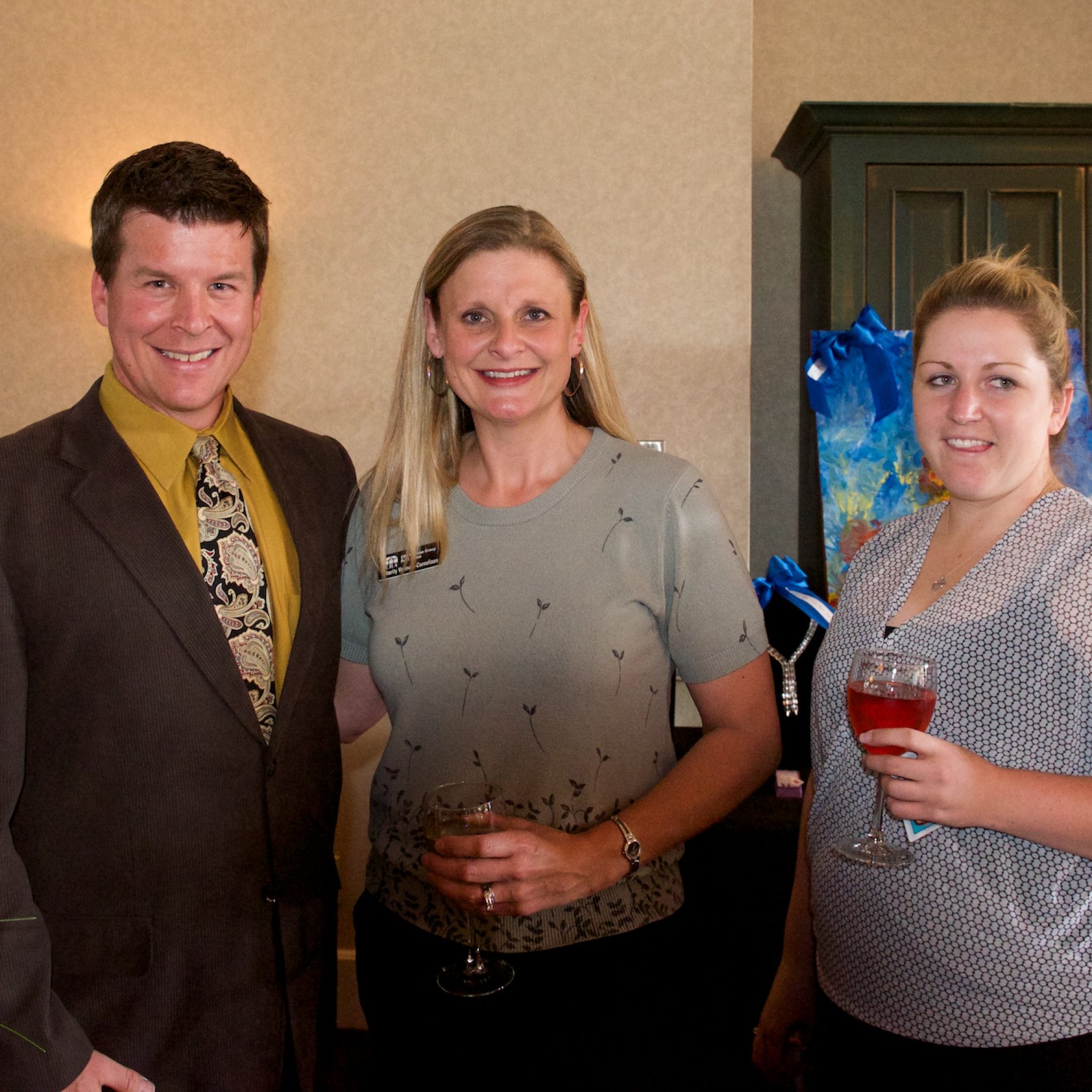Cynthia Tate with Fr. Bob Admundsen