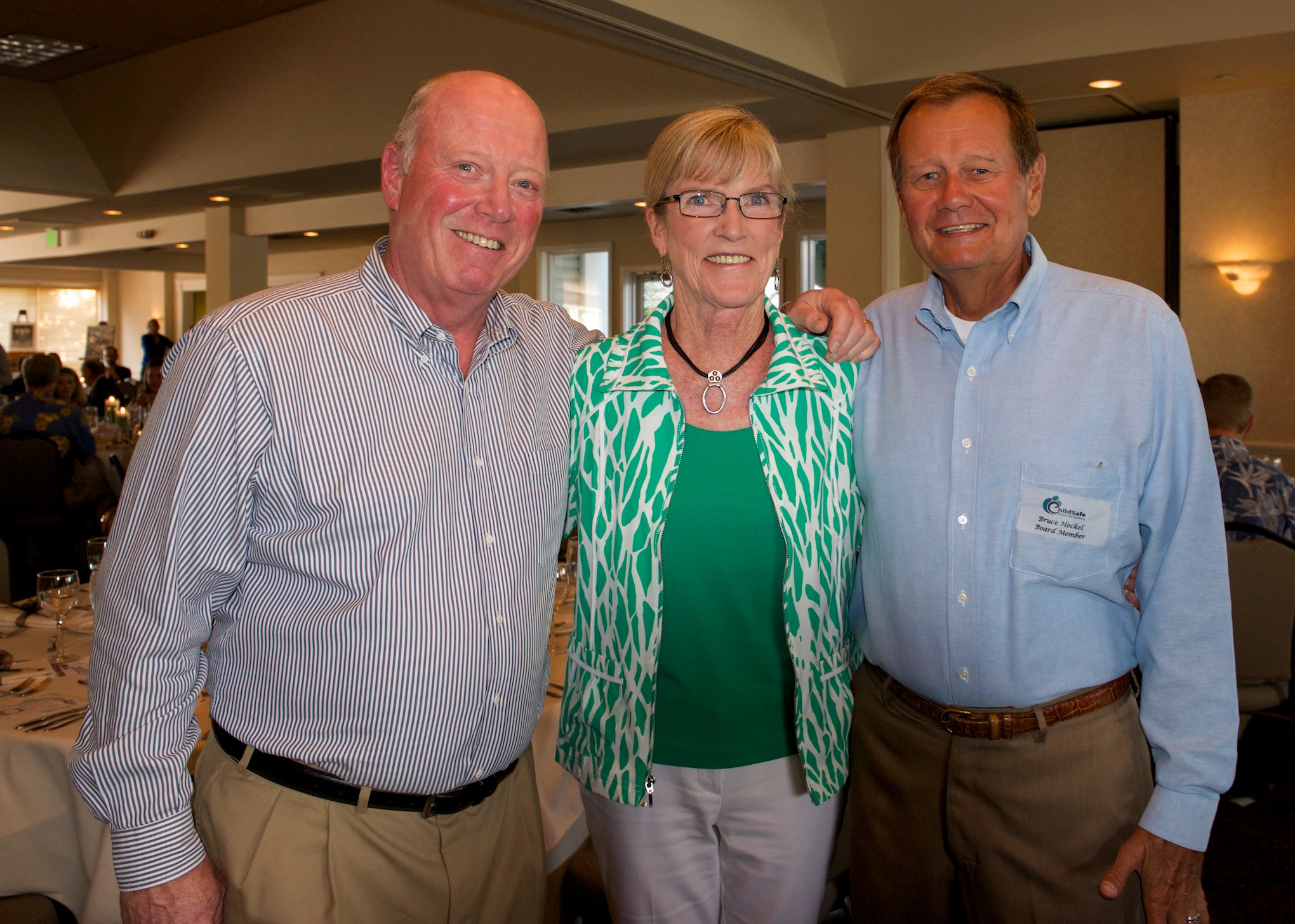 Bruce Heckel, left, Patt Hall and Jack Coman
