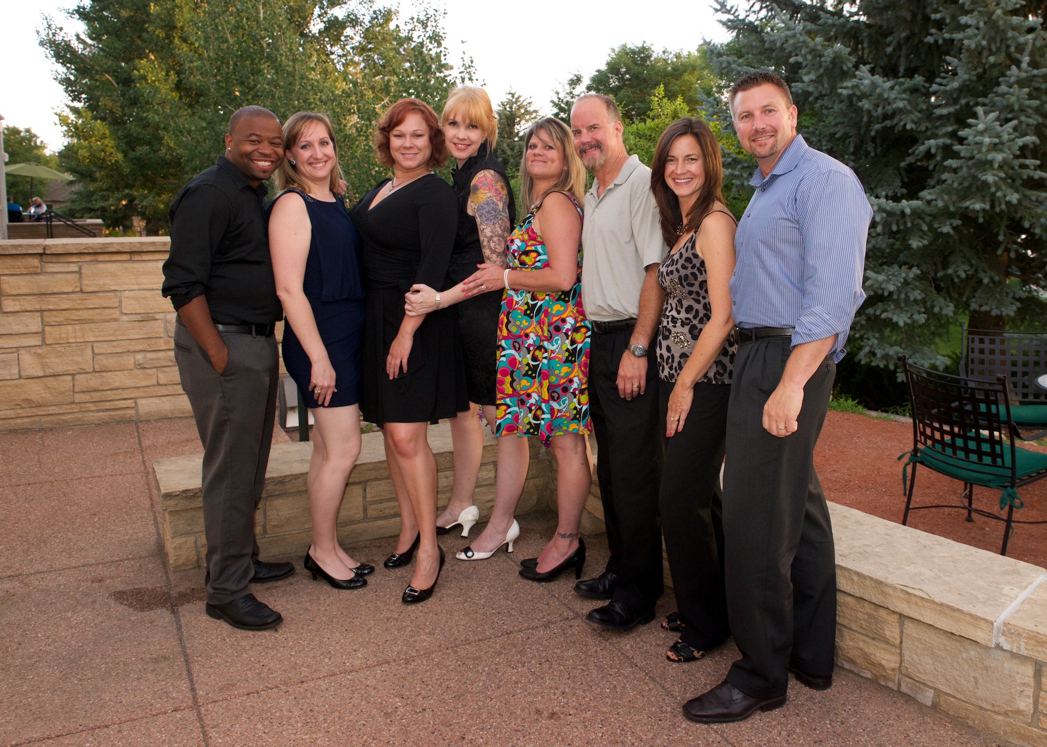 Levon Brown, left, Ginny Gordon, Jennifer Varner, Hayley Haneman ...
