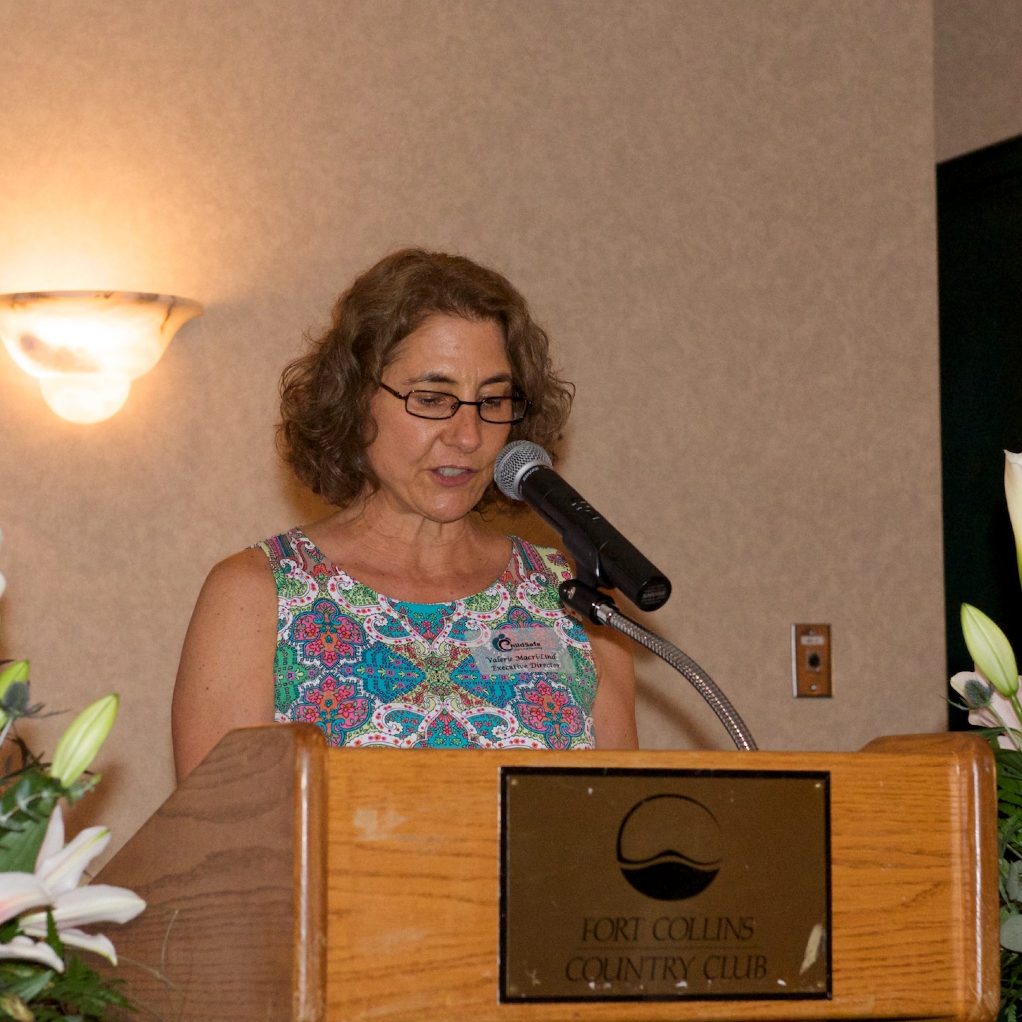 Craig Secher speaks to the crowd