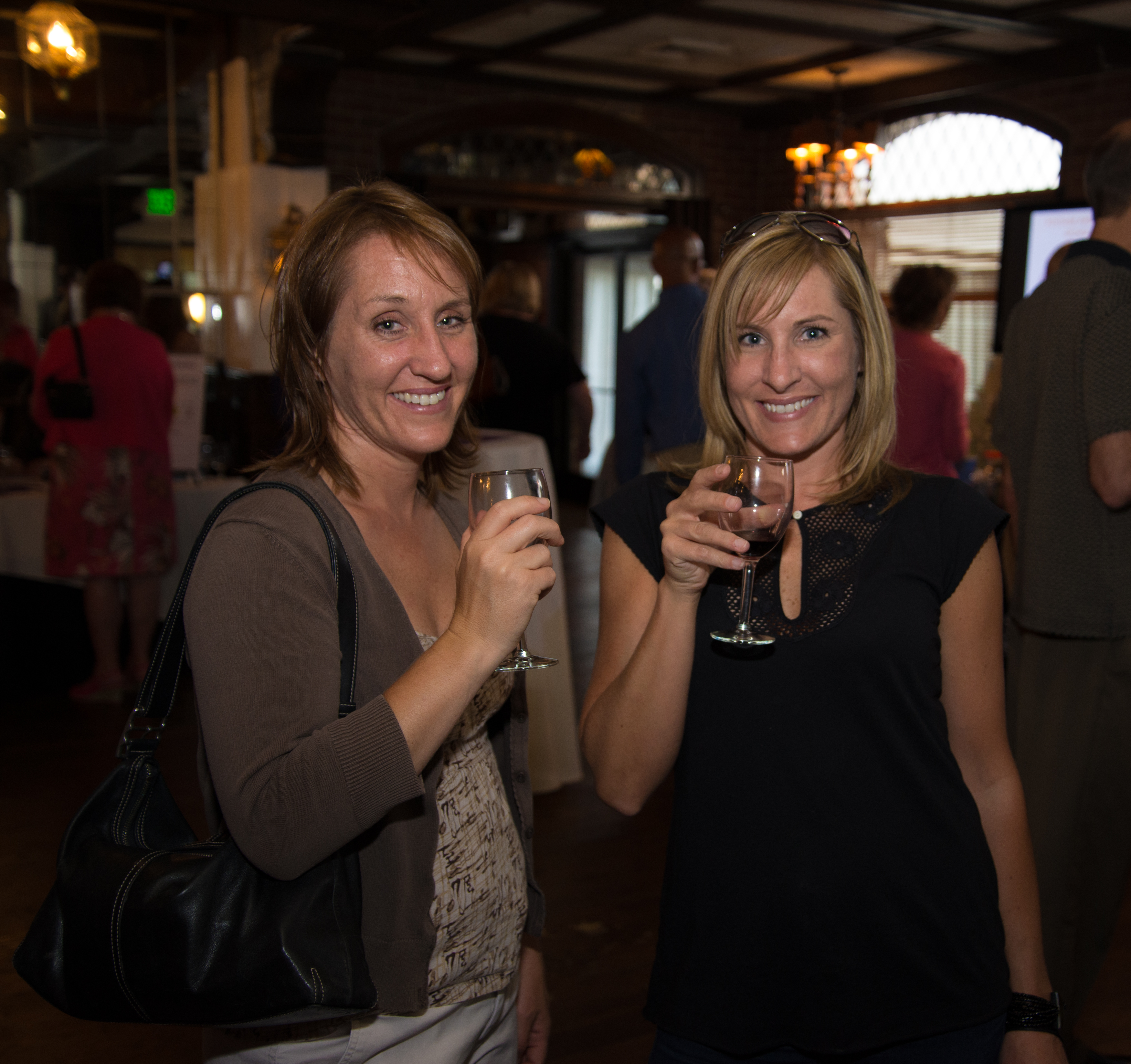 Jessica Forsberg, left, with Amanda Carlton
