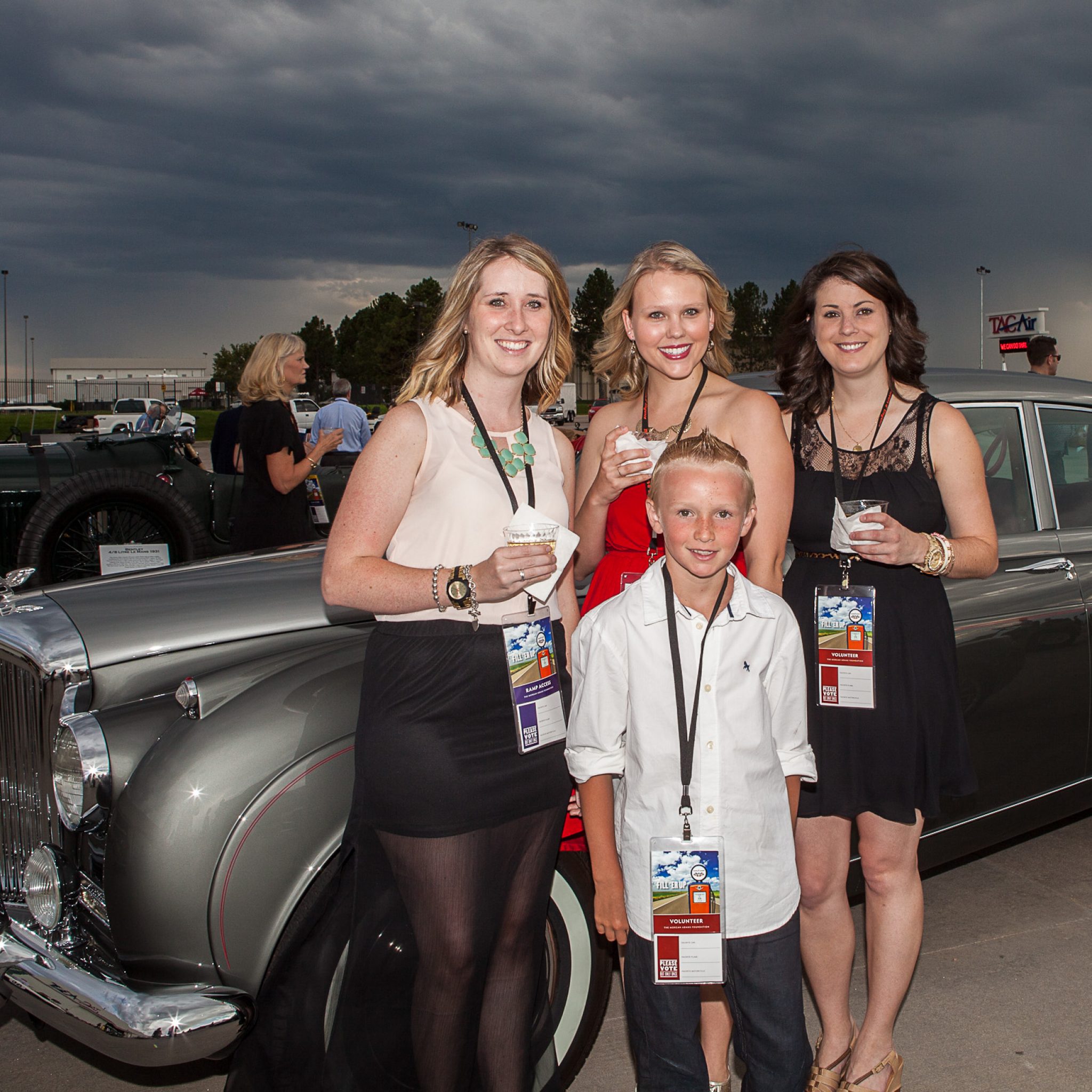 Ann Anderson (left) with Amber Clark, Tracy Thibodeau, and Kylee Clark