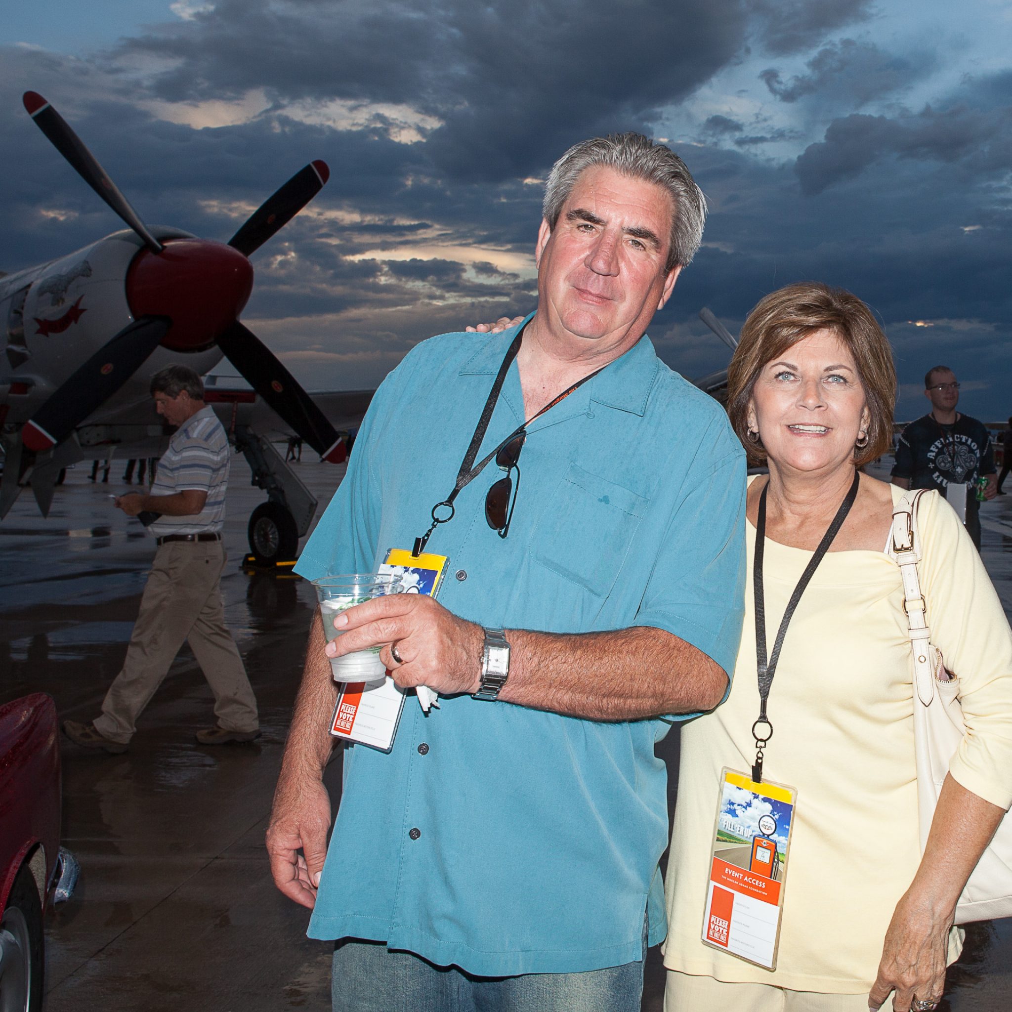 Scott Elrod (left) with Buck Buckingham