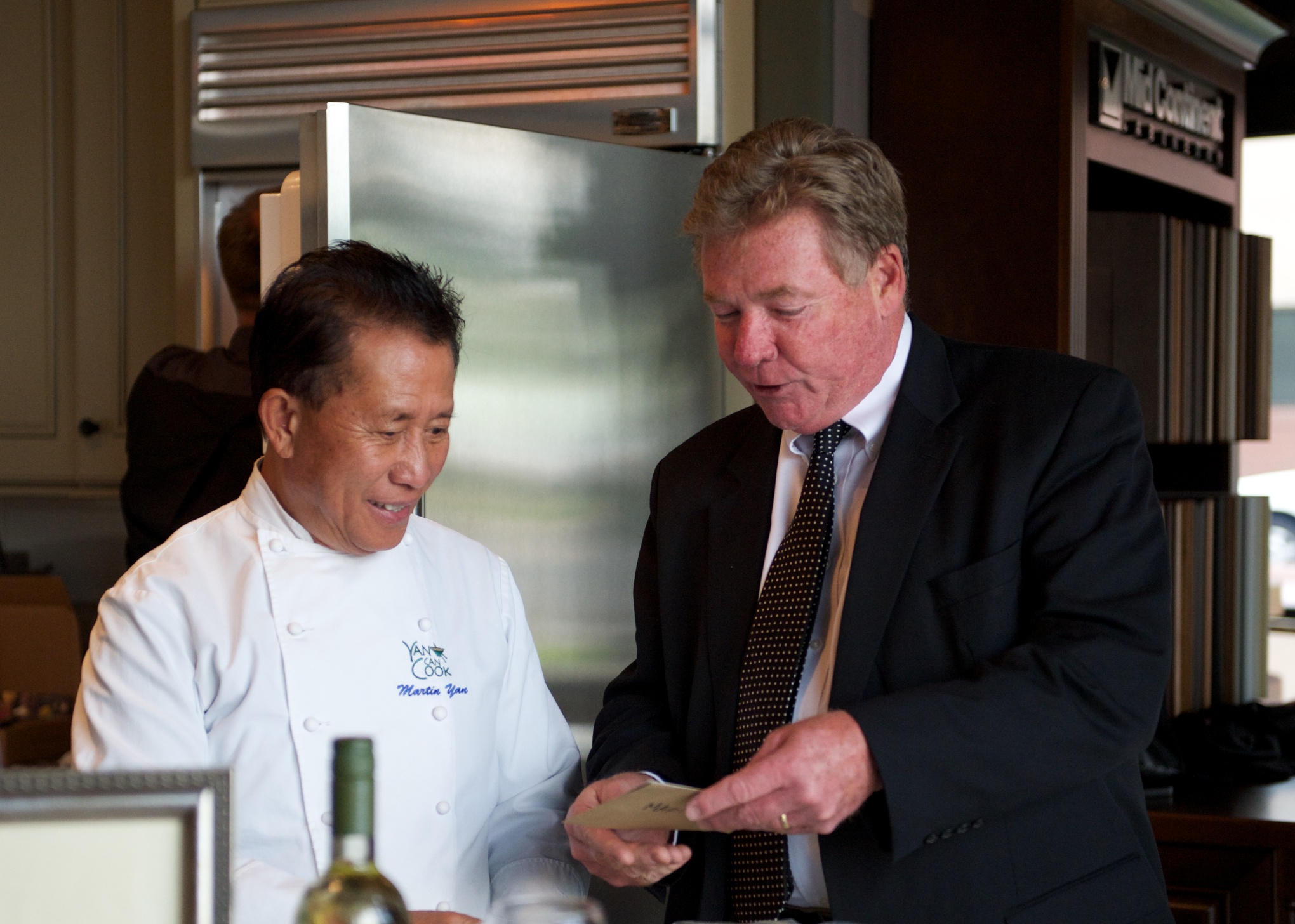 Chef Martin Yan with Chef Jackson Lamb