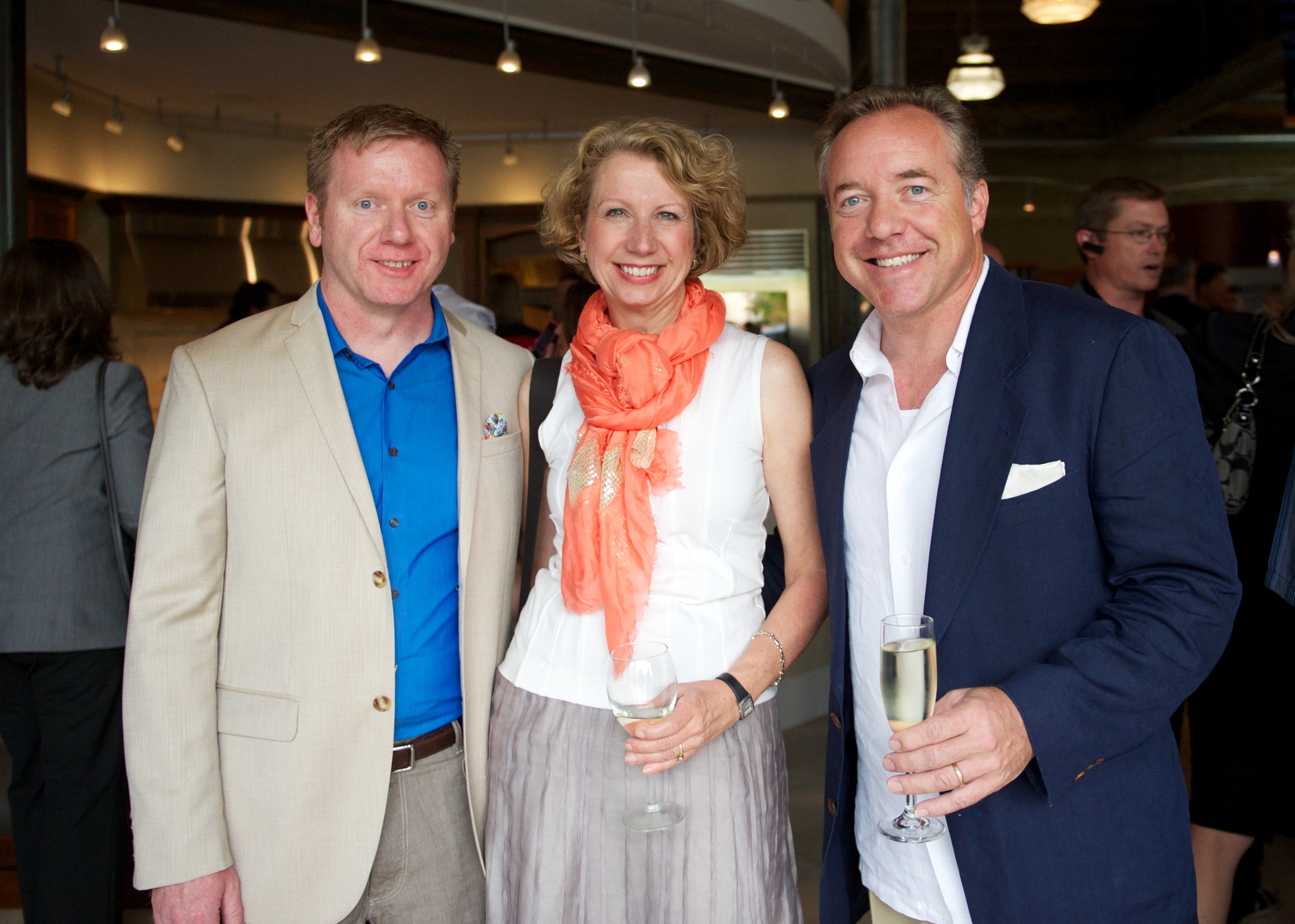 Fritz Hoff, left, Laurin Thomas and Doug Imhoff