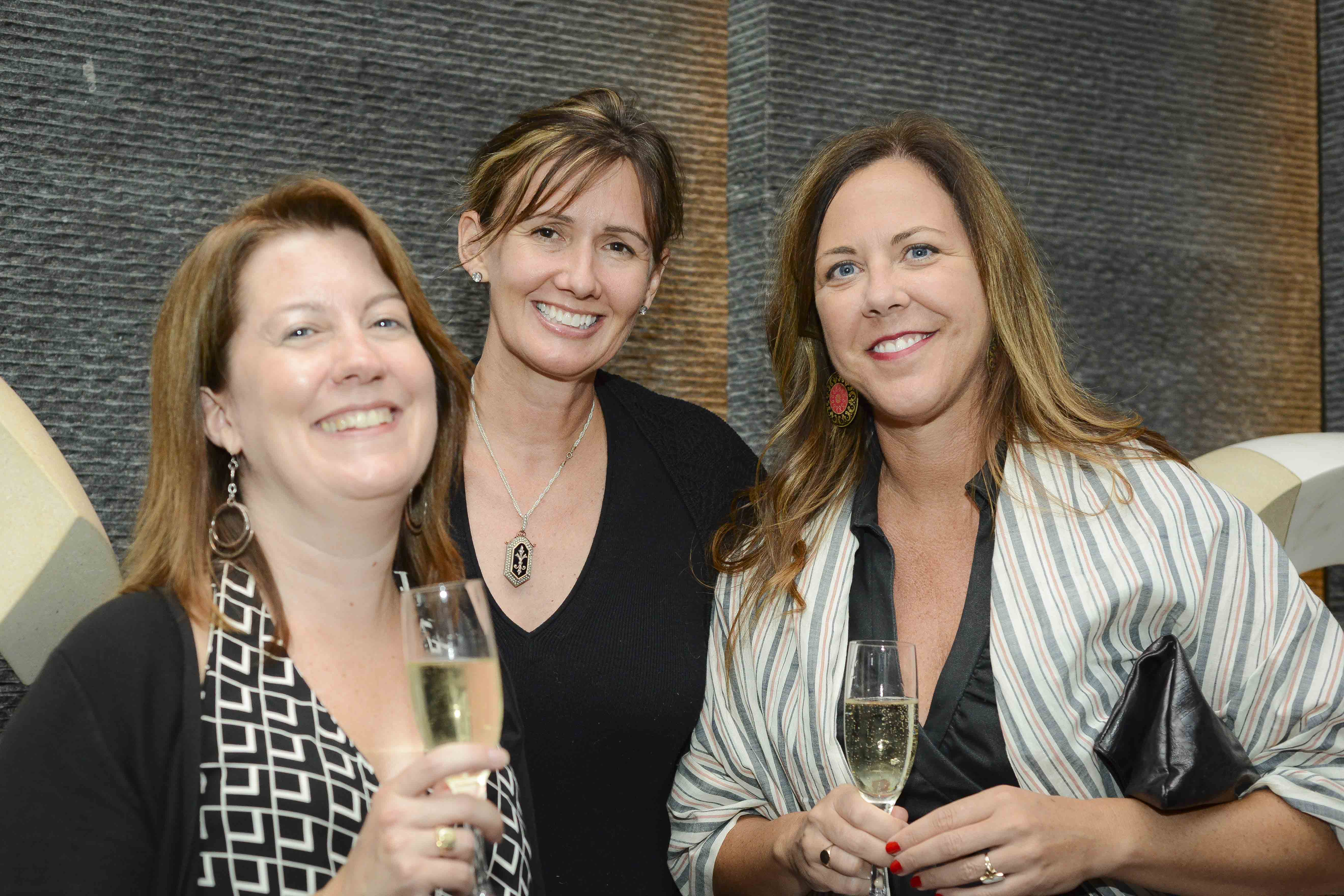 Kristin Stark, left, with Mary Spillane and Kathy Workman