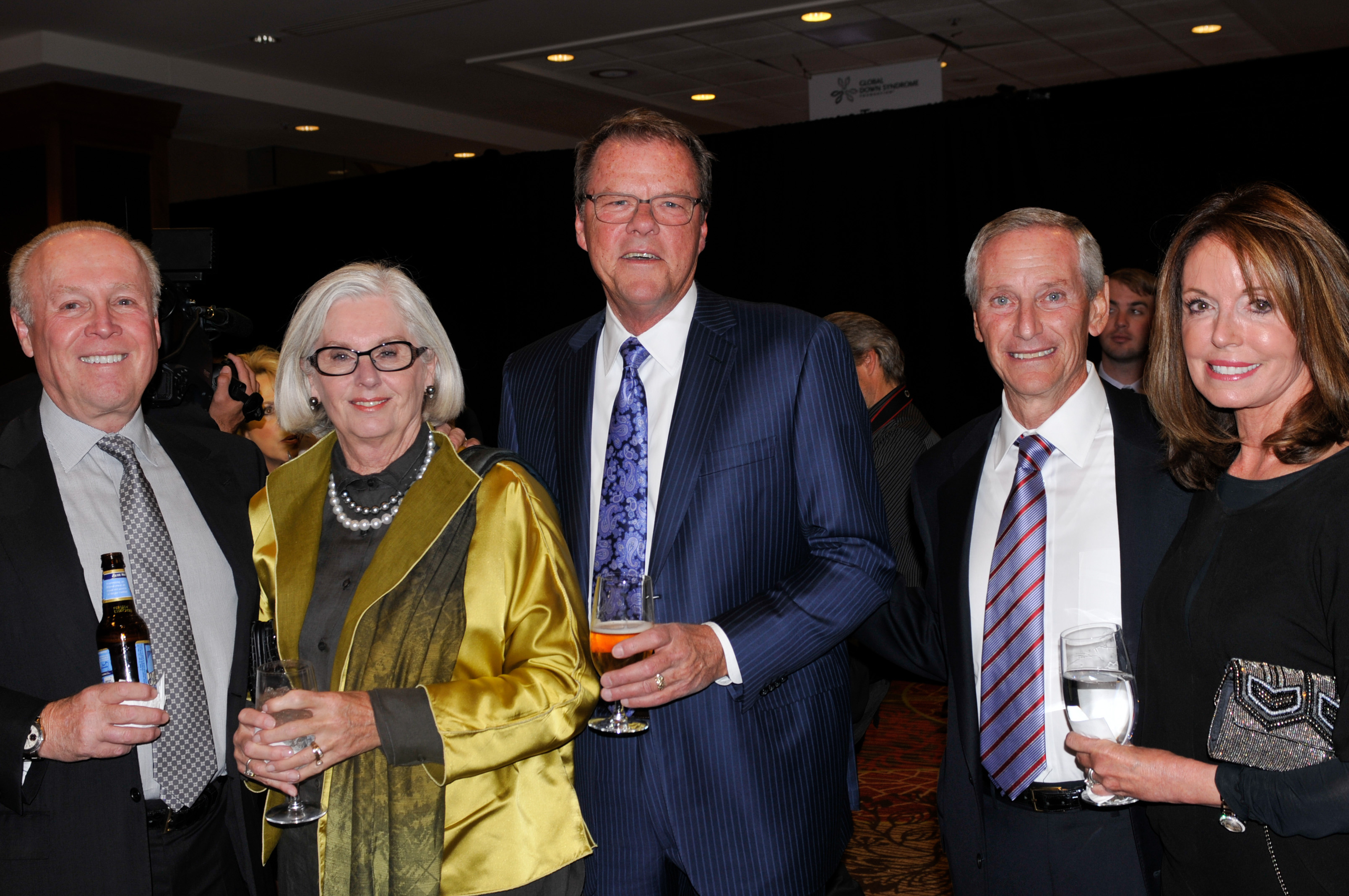 Jim Frank, left, Vicki and Jack Box, Randy Karsh, Deborah Frank