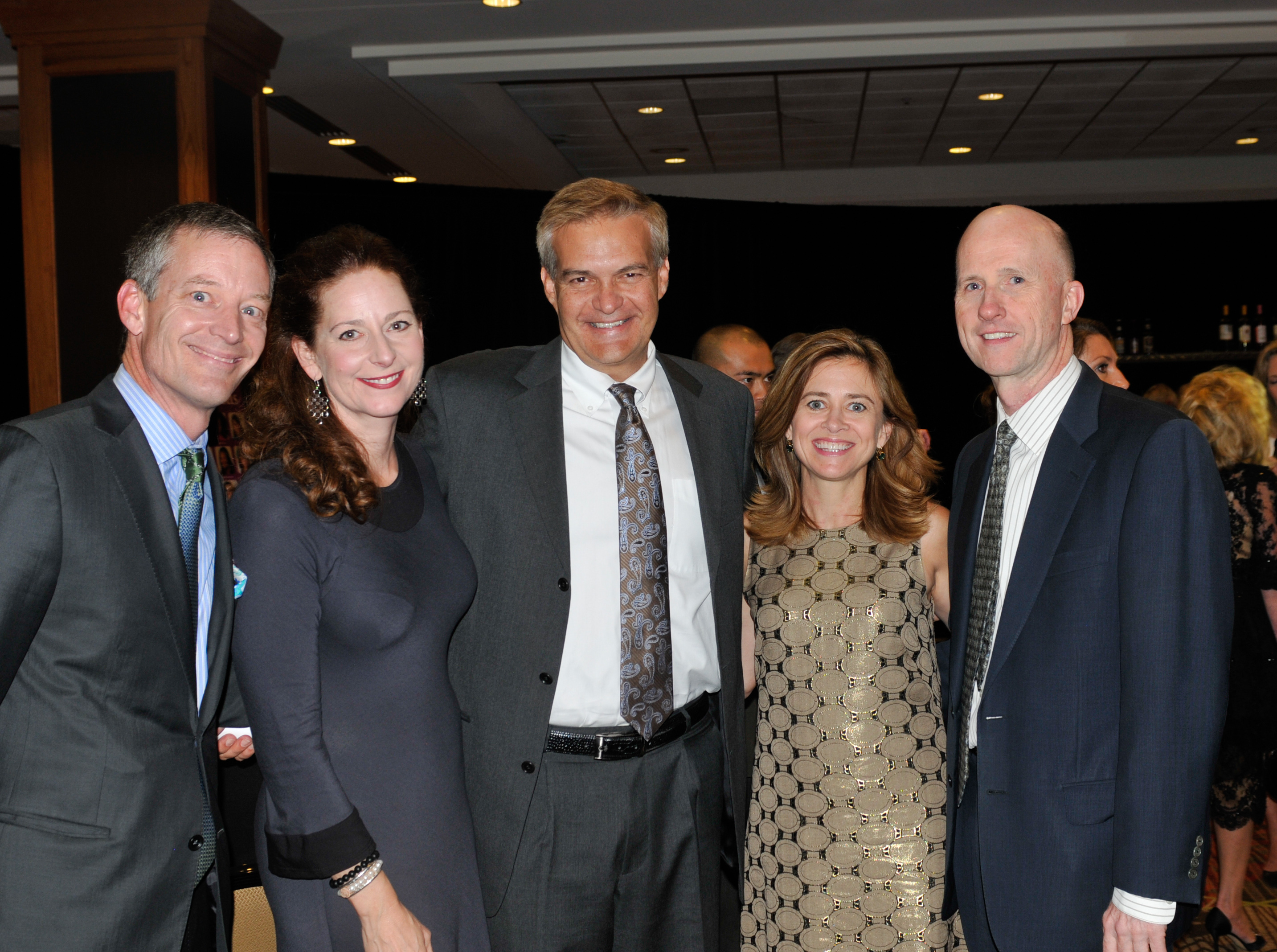 John and Jeanne Posthumus, left, Jim Janicek, Elaine and Brian Walshe