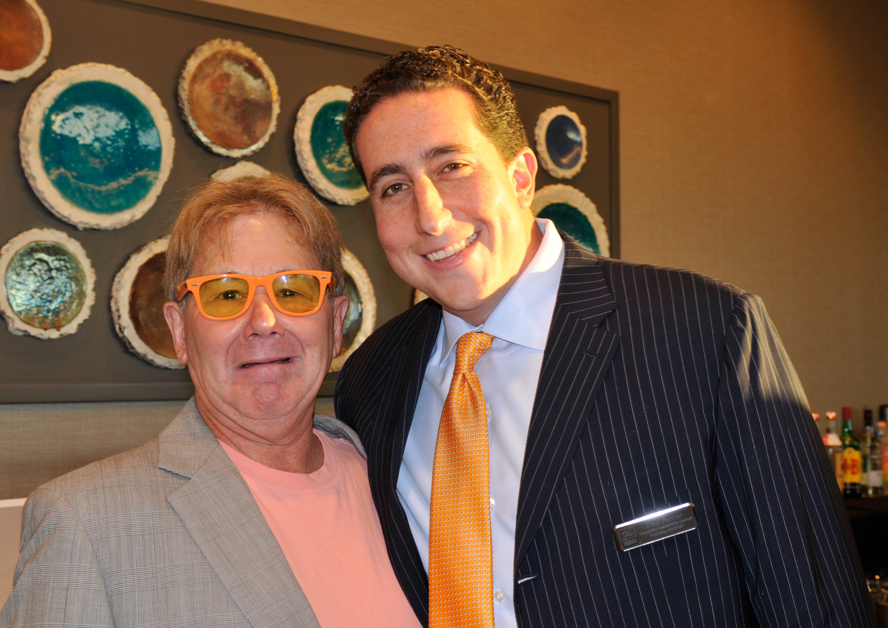 Chuck Morris, left, and Brad Farber