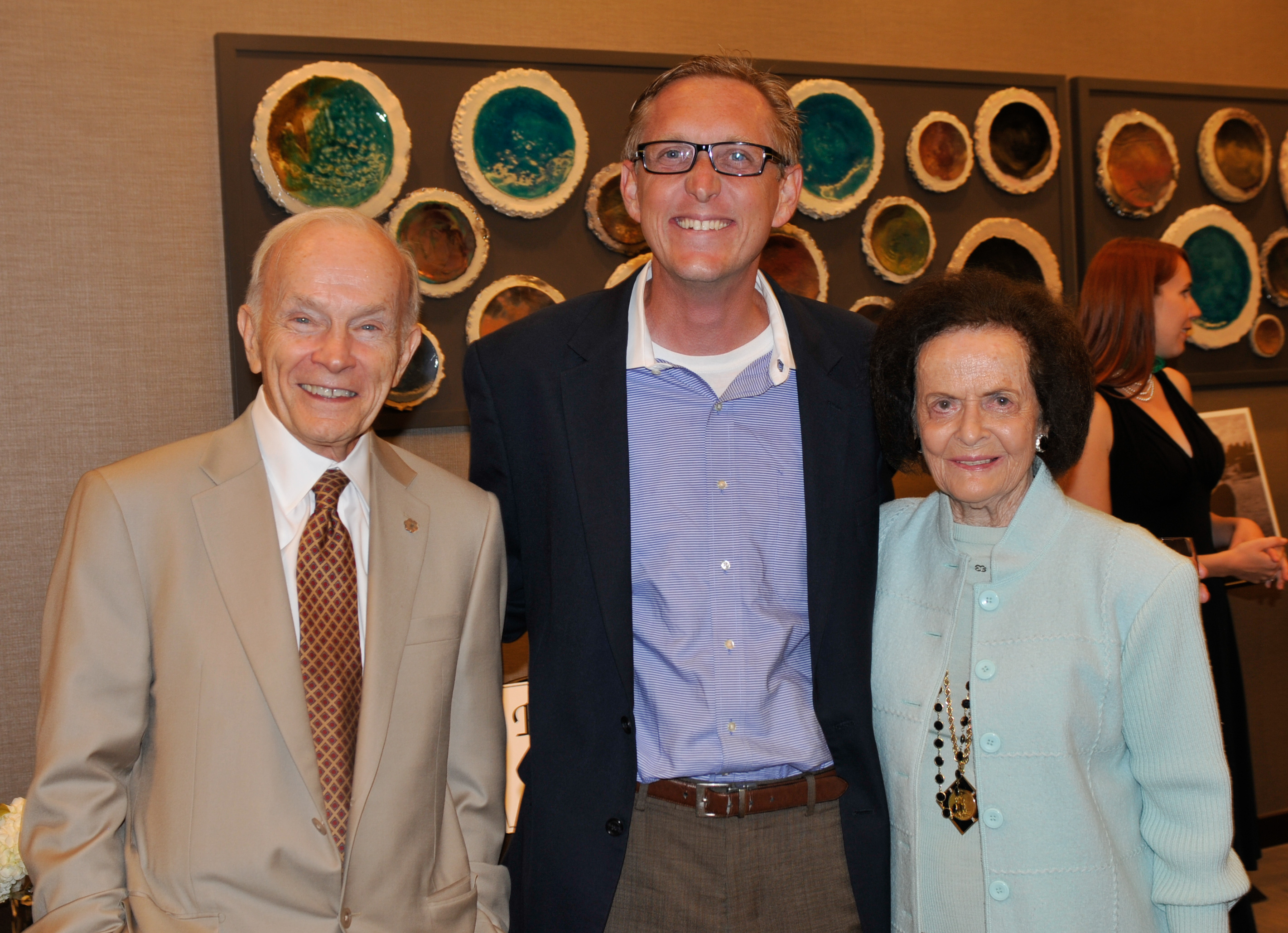 Dan Ritchie, left, Jamie Van Leeuwen and Joy Burns
