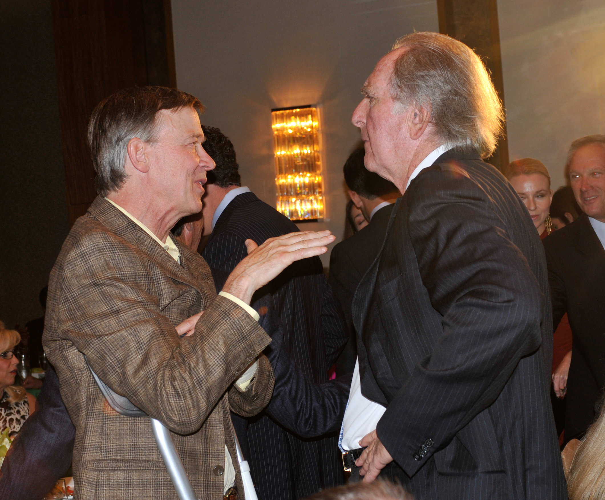 Governor John Hickenlooper chats with Norm Brownstein