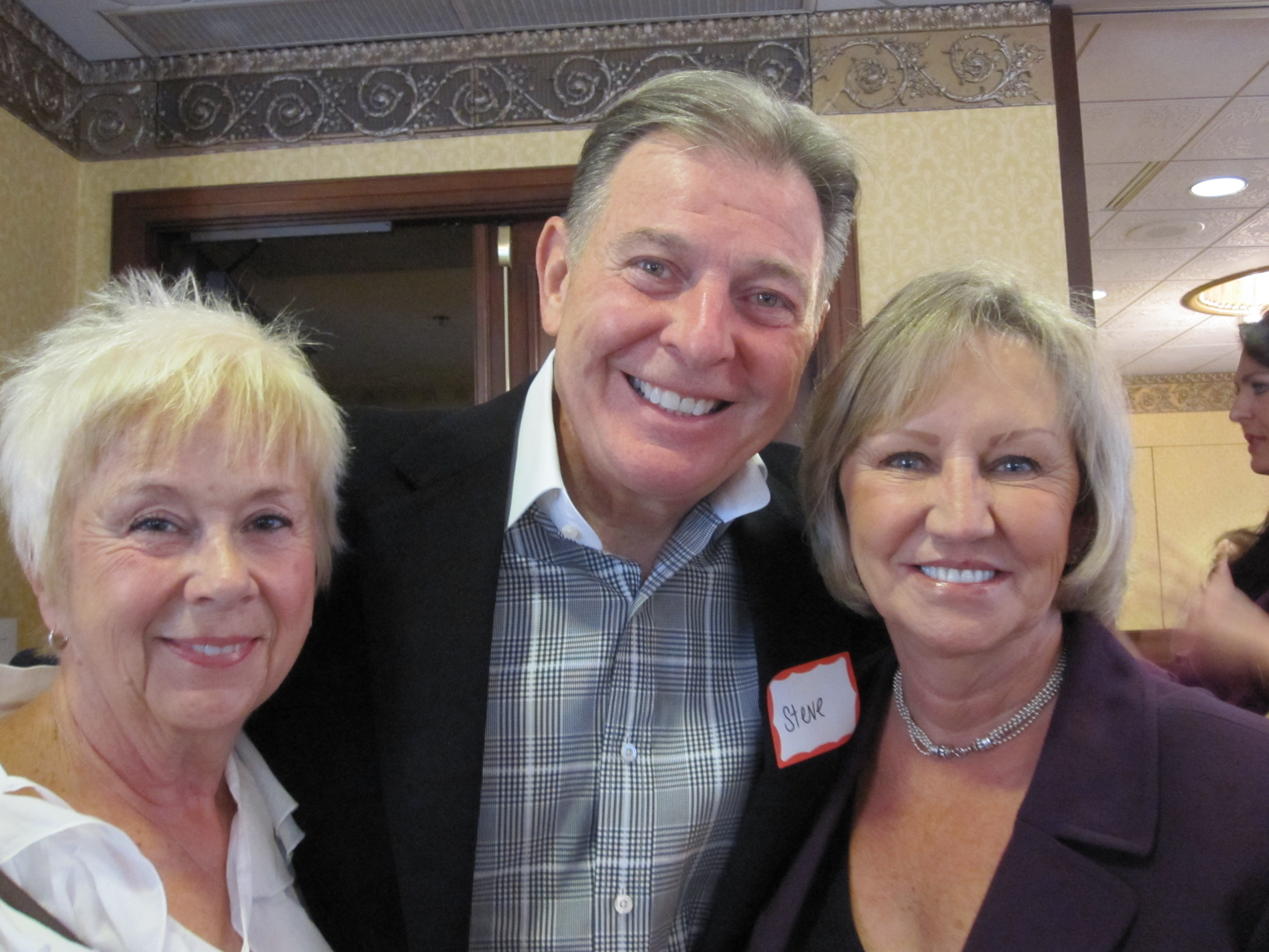 L to R: Sue & Steve Shaffer, Joan Mazak