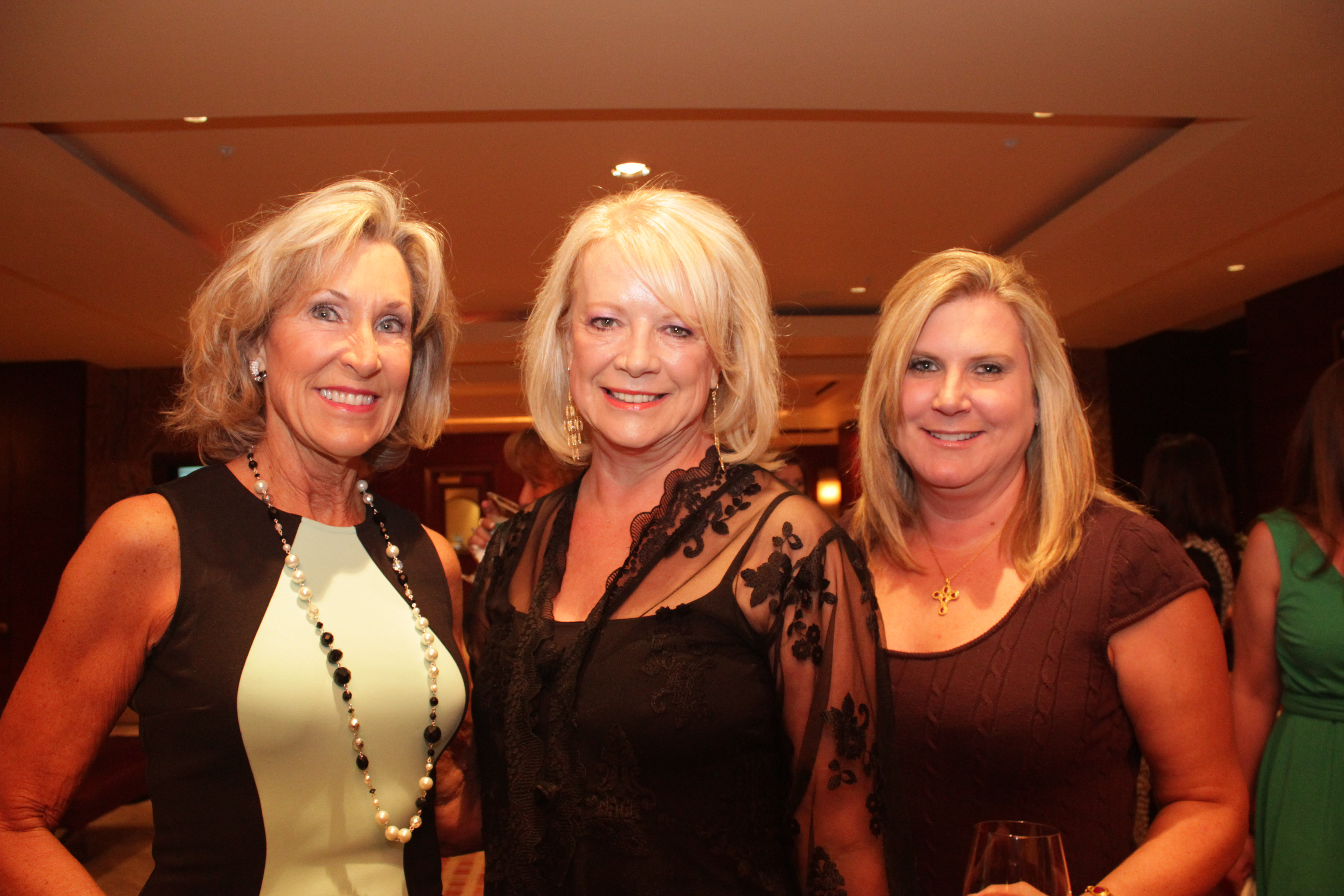 Gail Johnson (event co-chair), Sharon Magness Blake (event founder) and ...