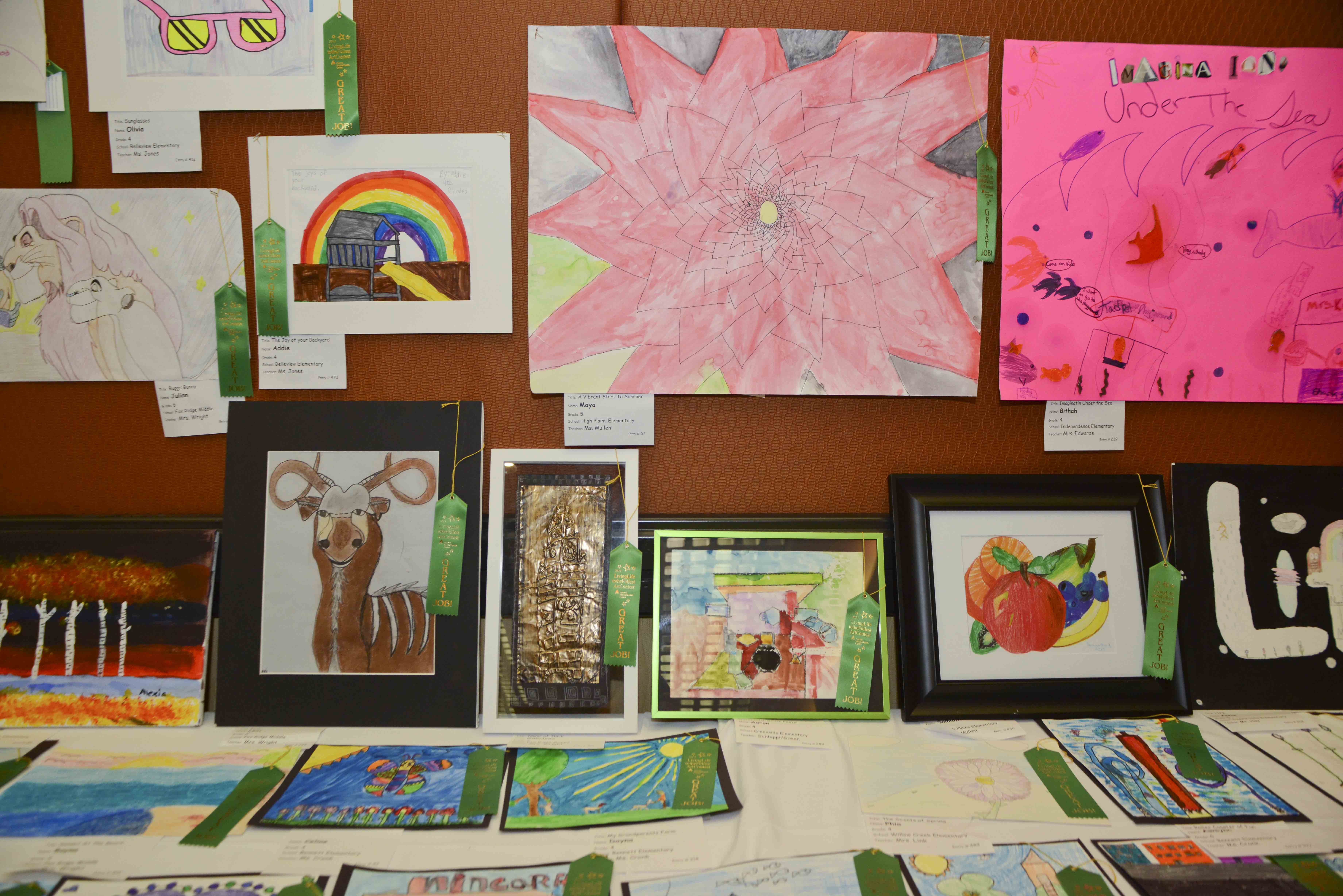 Students created art with the theme "Living Life to the Fullest"