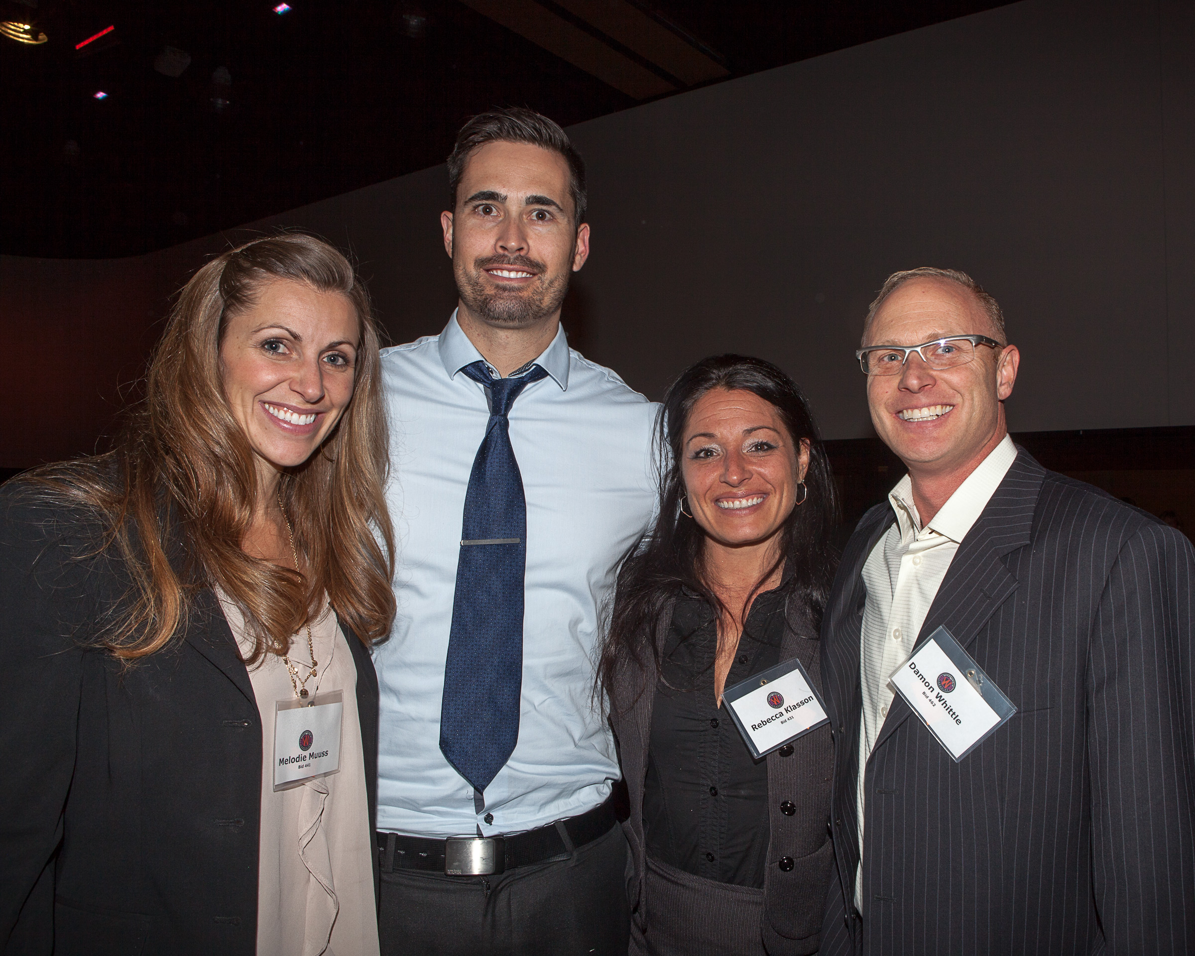 Melodie Muuss (left) with Brad Pace, Rebecca Klassen and Damon Whittle