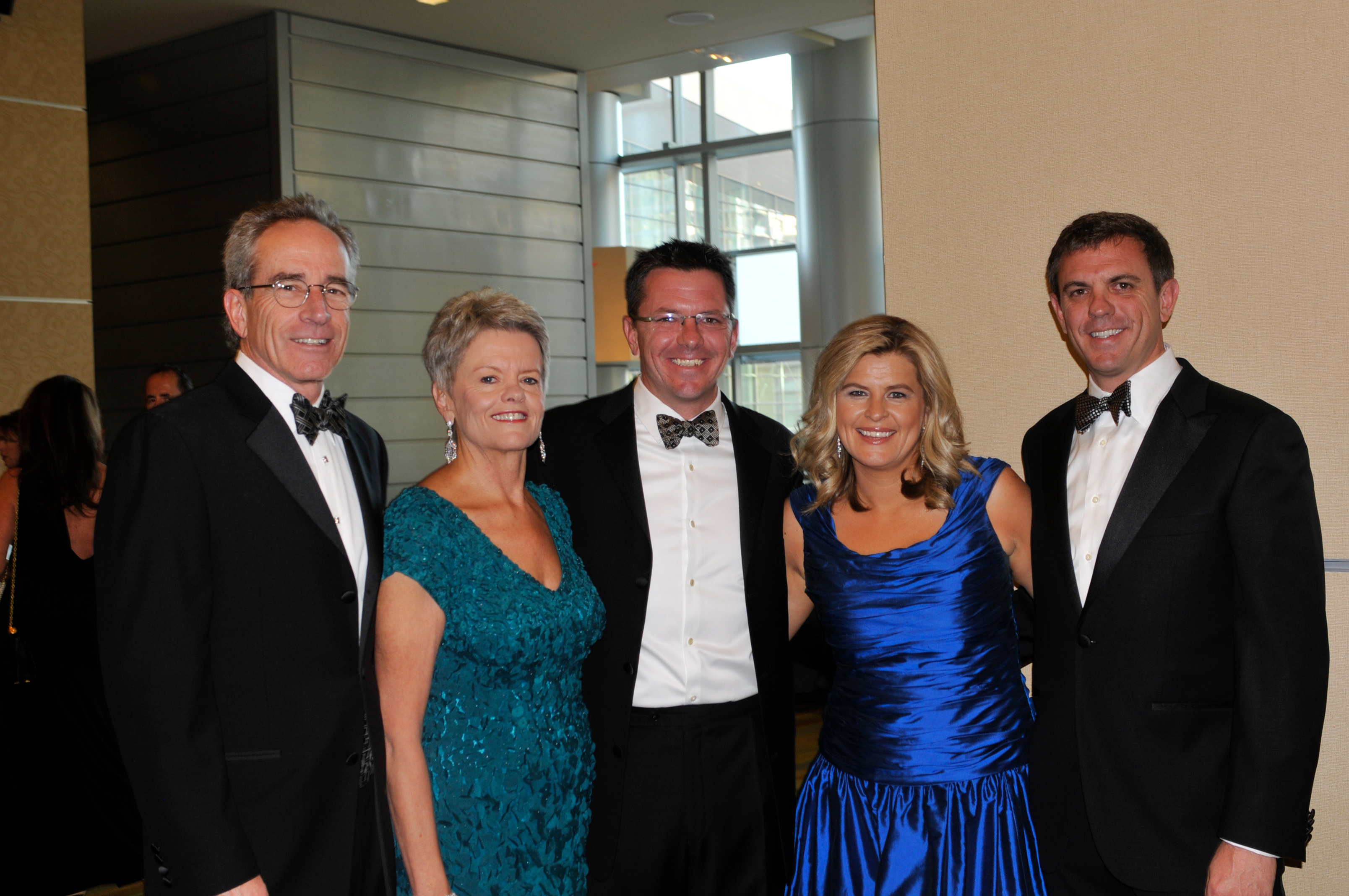 Event Chairs Bill Mosher, left, and Molly Broeren with their family ...