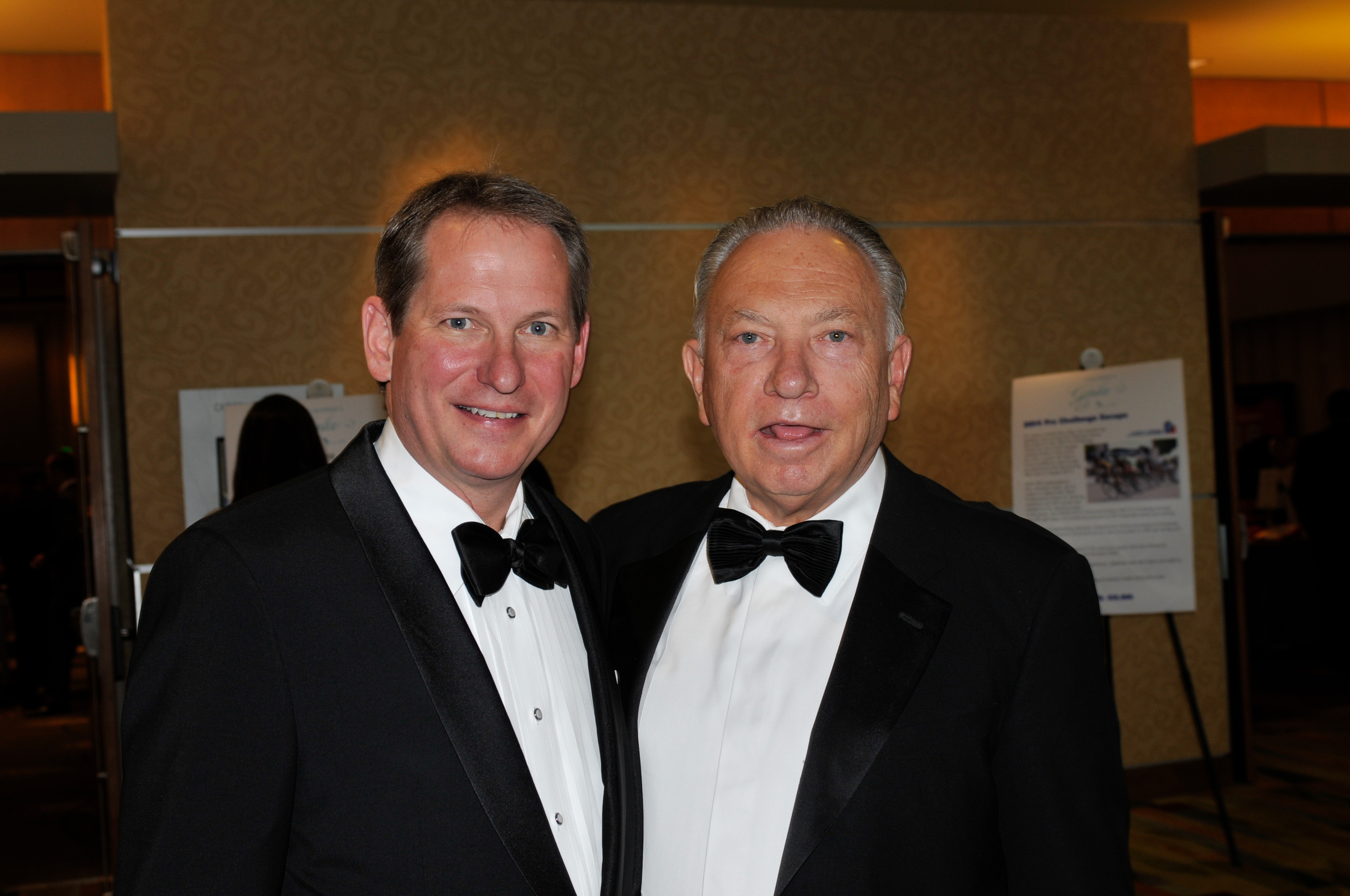 Foundation President and CEO Steve Winesett, left, with Dave Mandarich ...