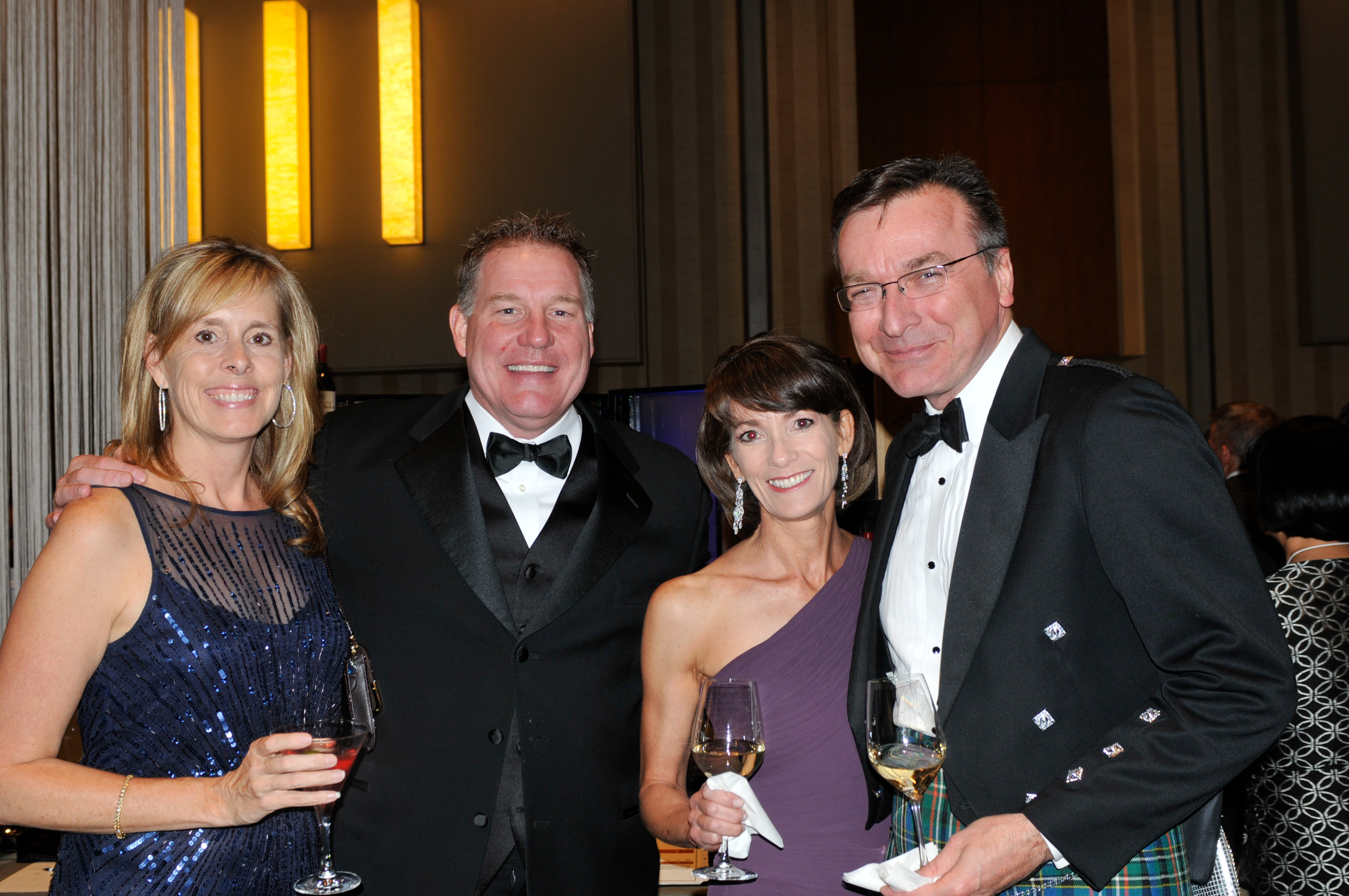 Karen and Todd Padgett, left, with Janice and Doug Scott