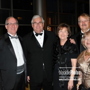Kyle and Sally Hybl, left, with Buck and Janelle Blessing