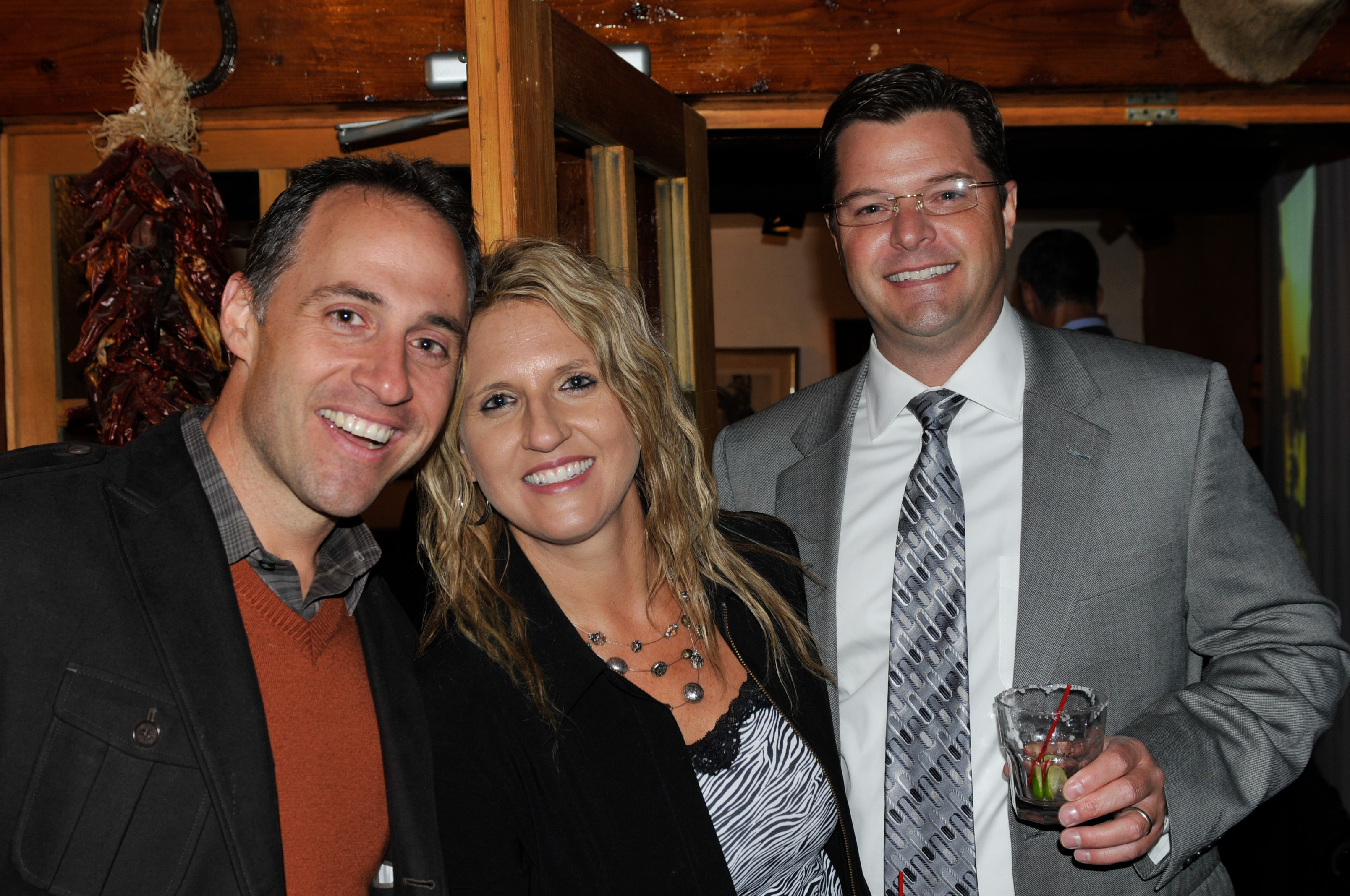 Emanuel Anton, left, with Ticia and Eric Sanderson