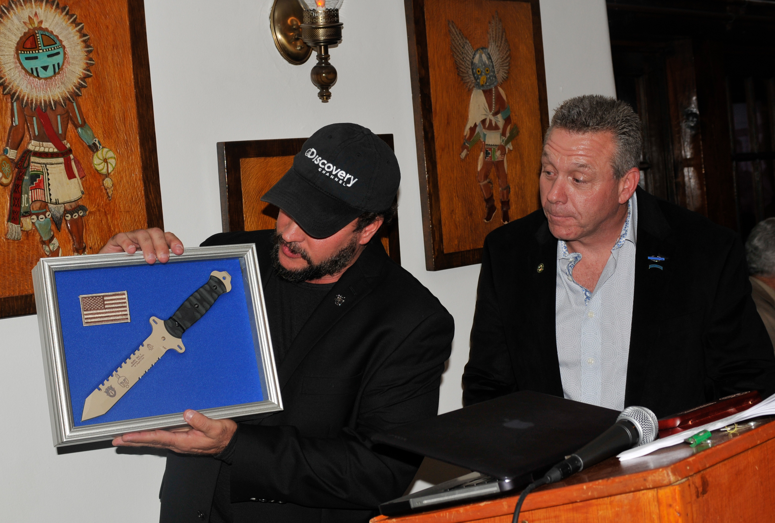 Joe Teti with an appreciation gift