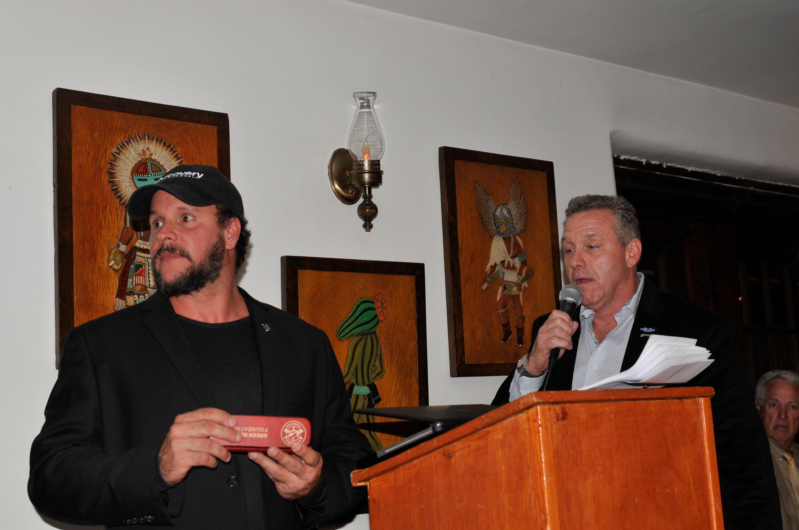 Joe Teti receives a gift