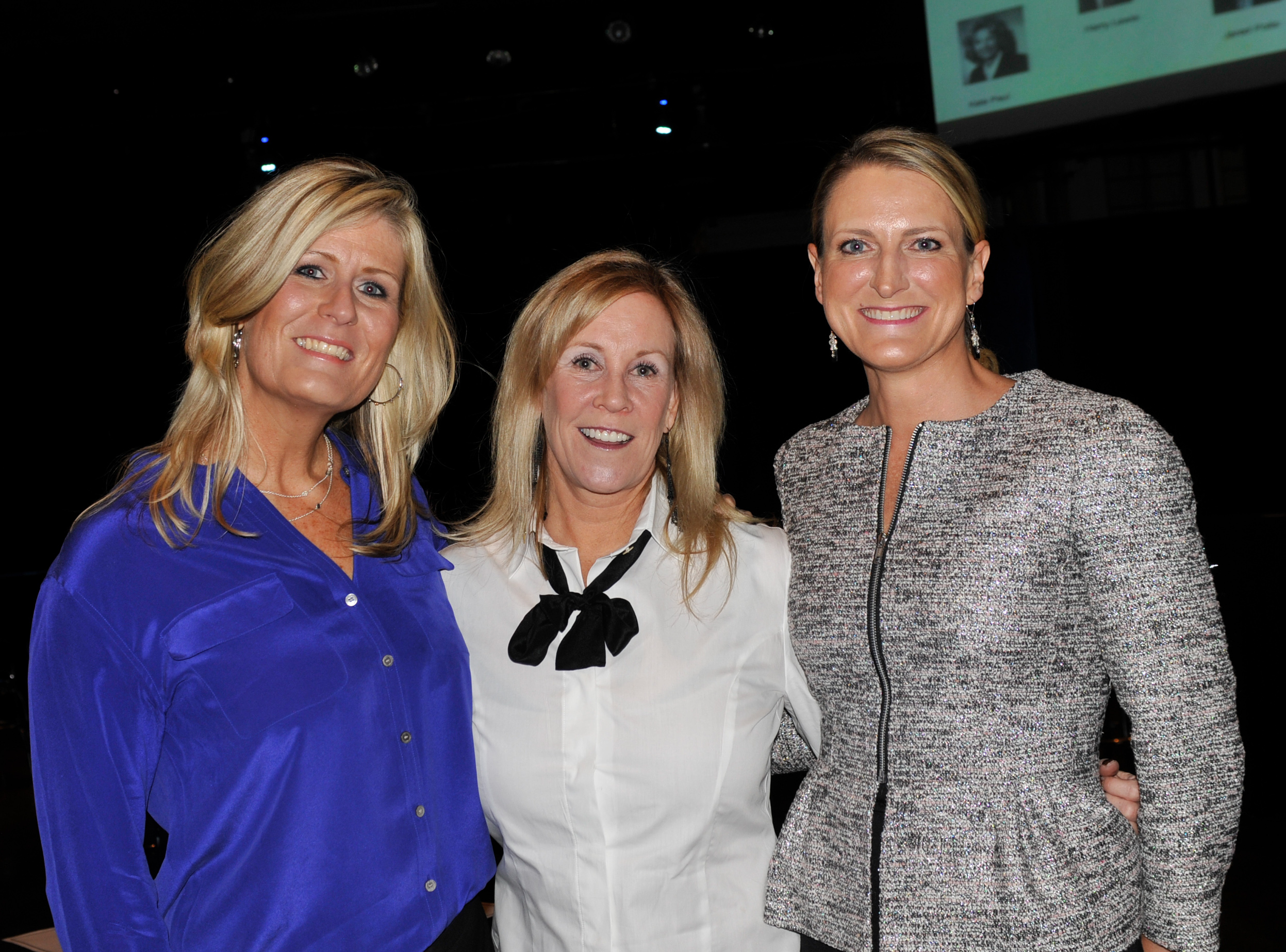 Allison Ahrens, left, Stacy Ohlsson and Cynthia Treadwell