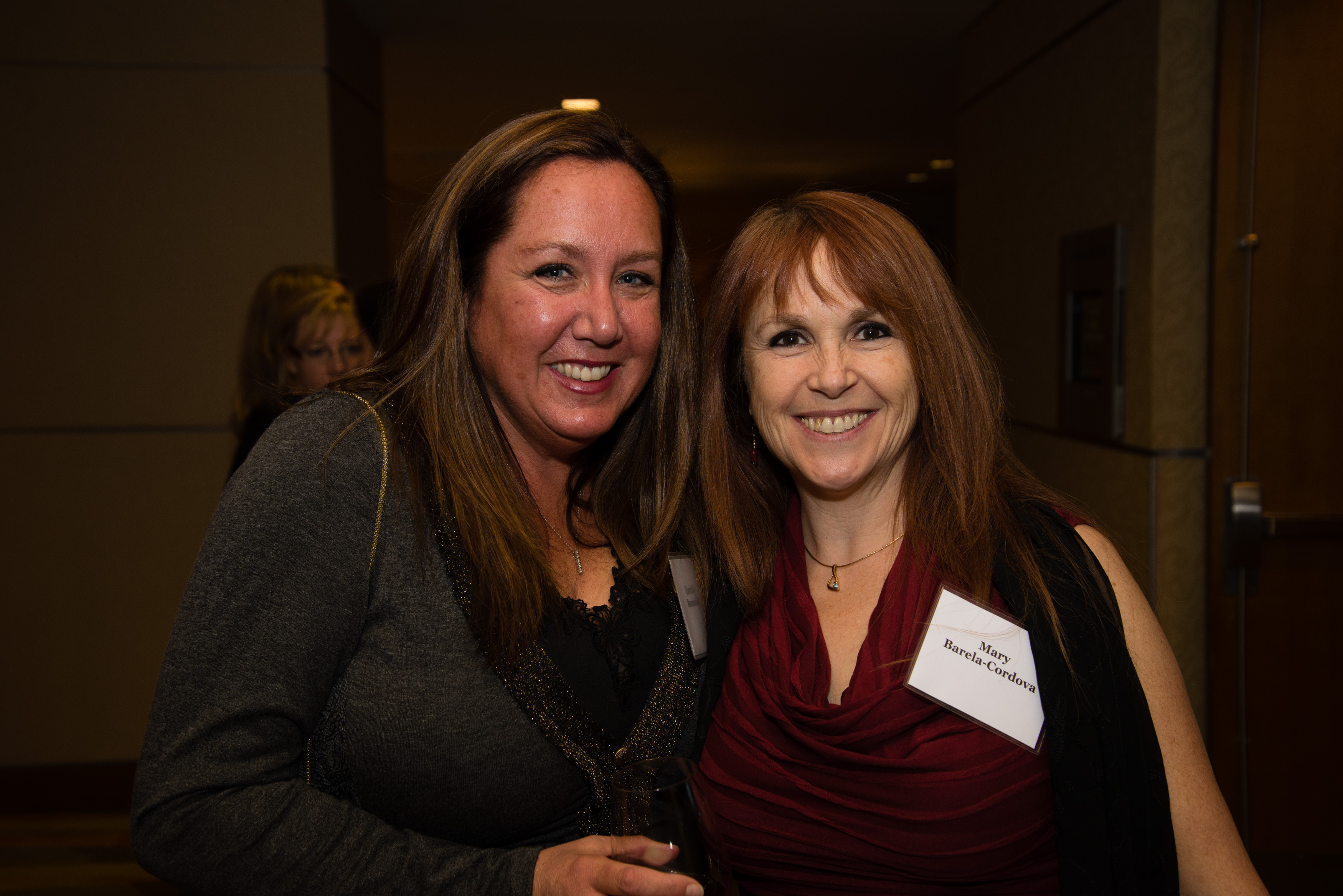Camille Bonniwell, left, with Mary Barela-Cordova