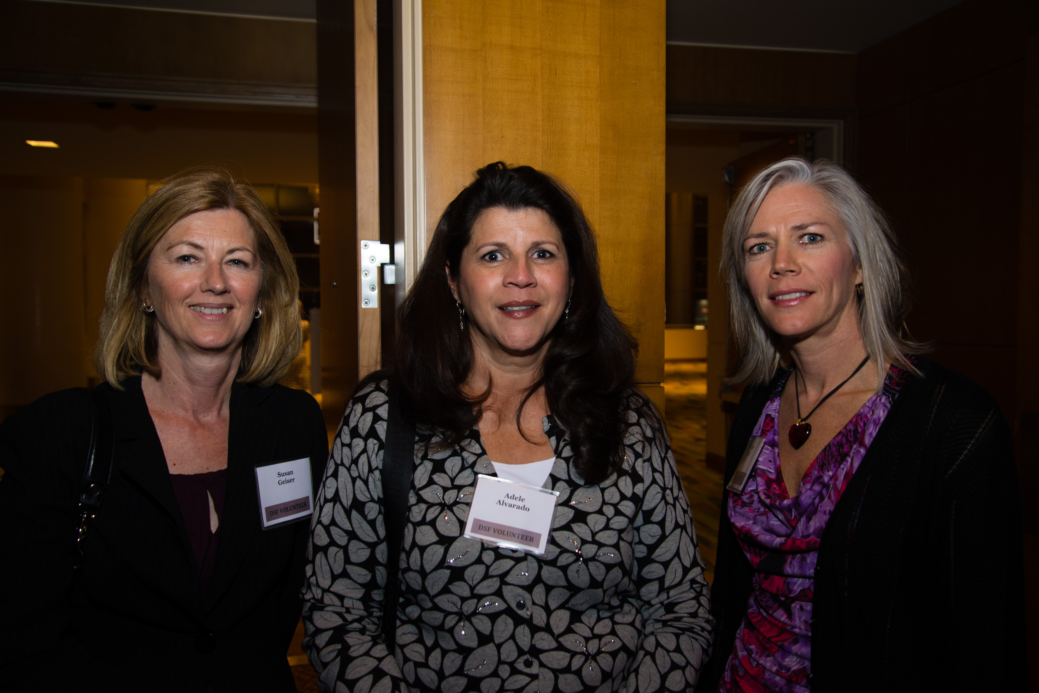 DSF volunteers Susan Geiser, left, with Adele Alvarado and Whitney Allen