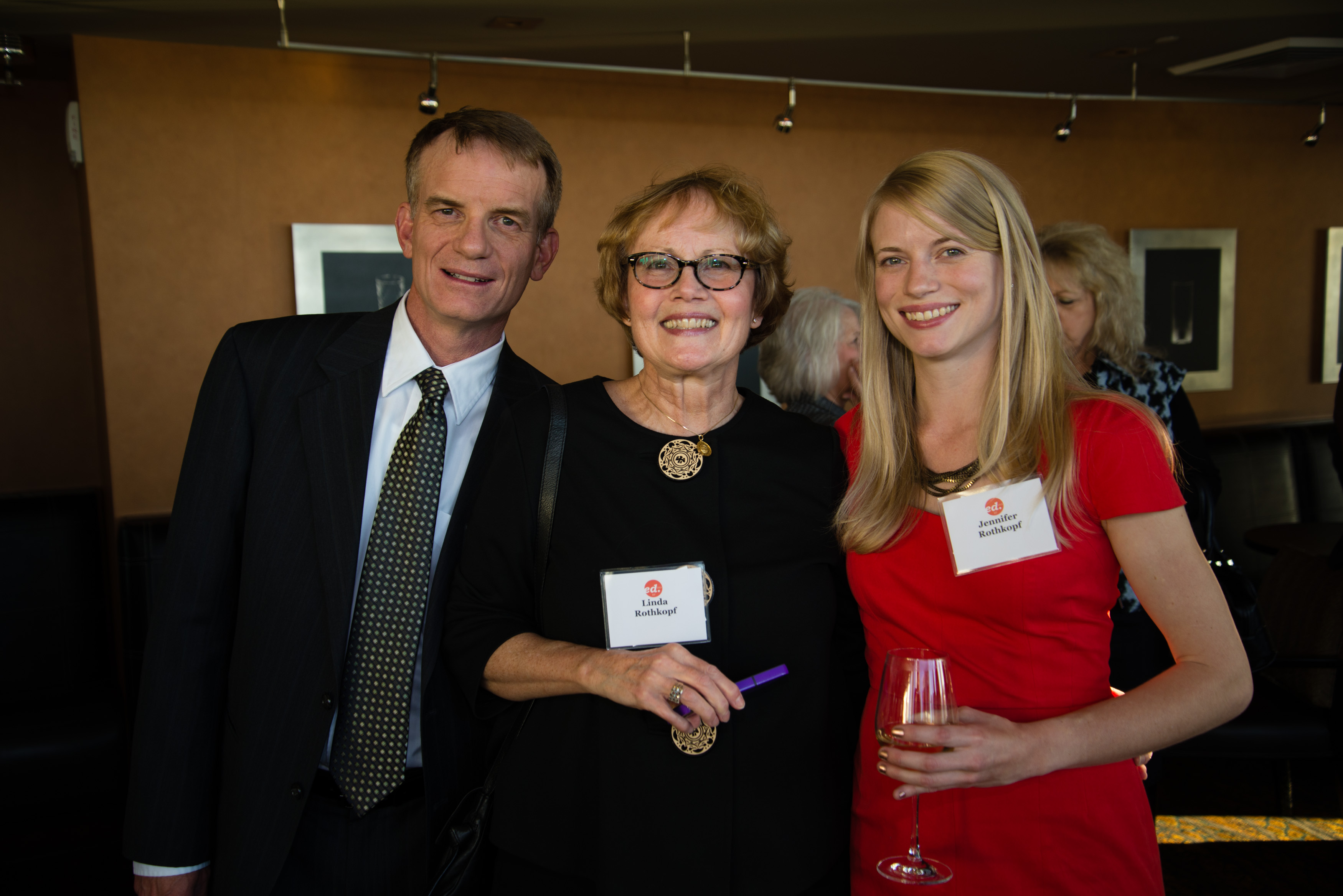 Brian, Linda (center) and Jennifer Rothkopf