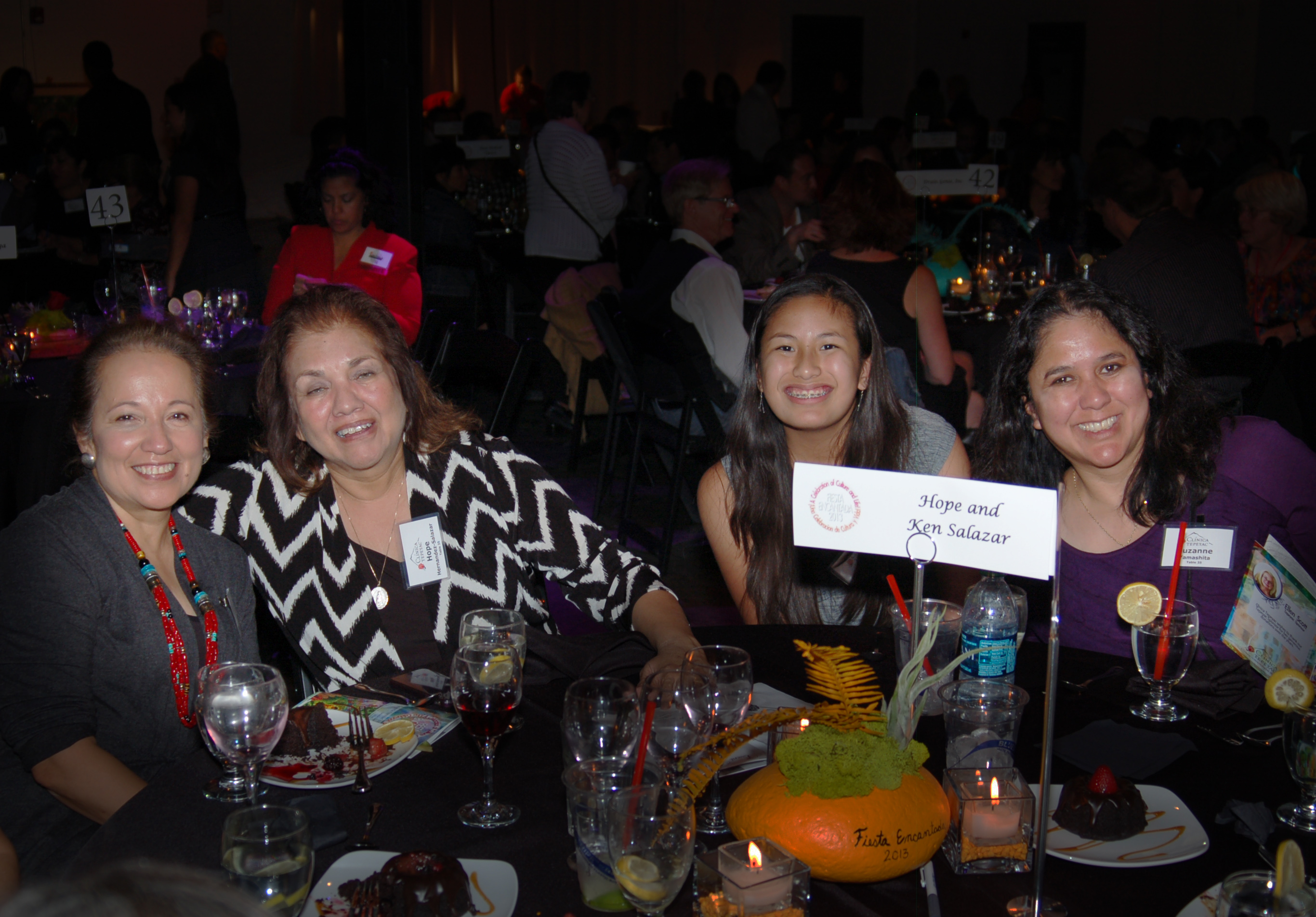 Hope Salazar and guests