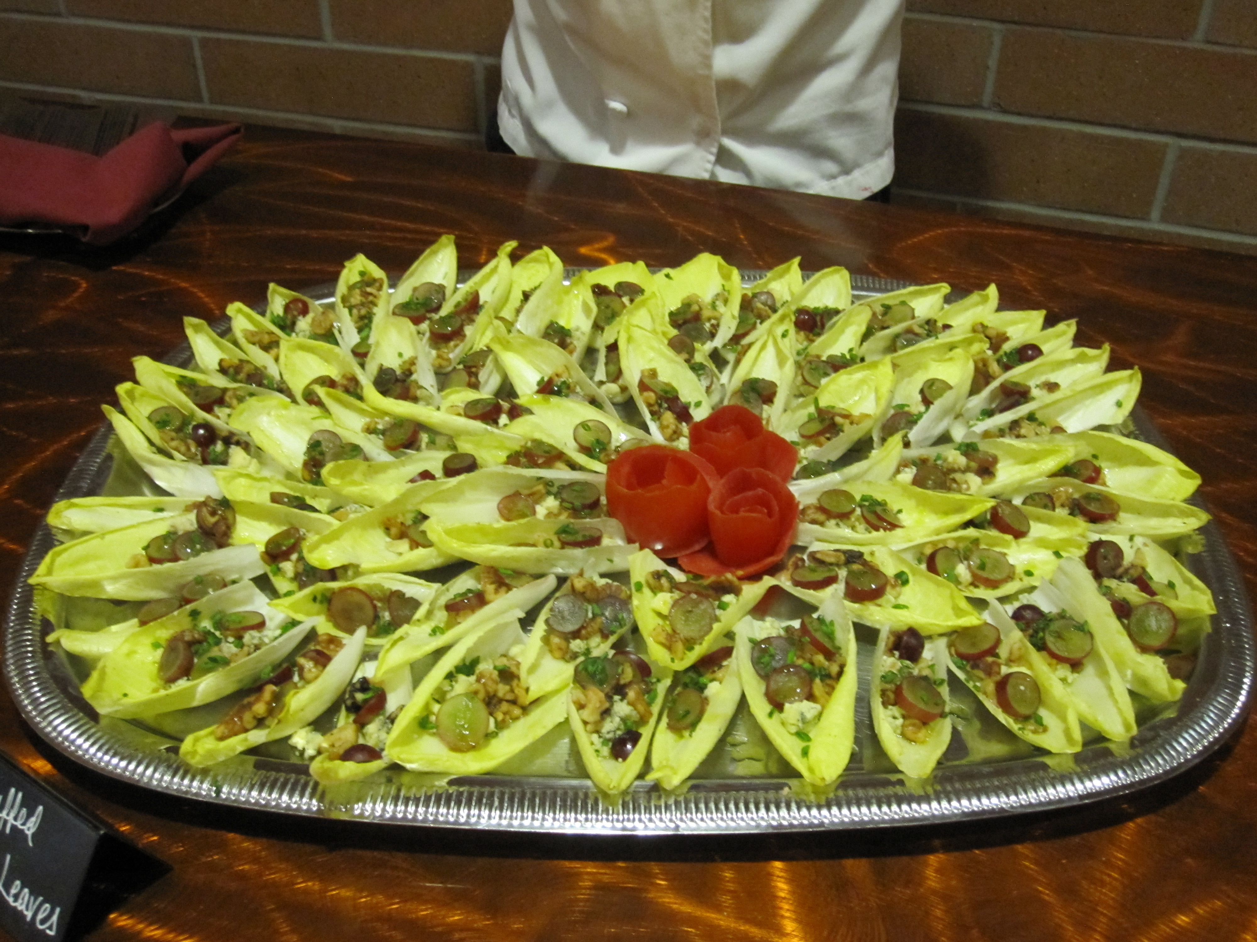 Beautiful appetizers greeted guests.