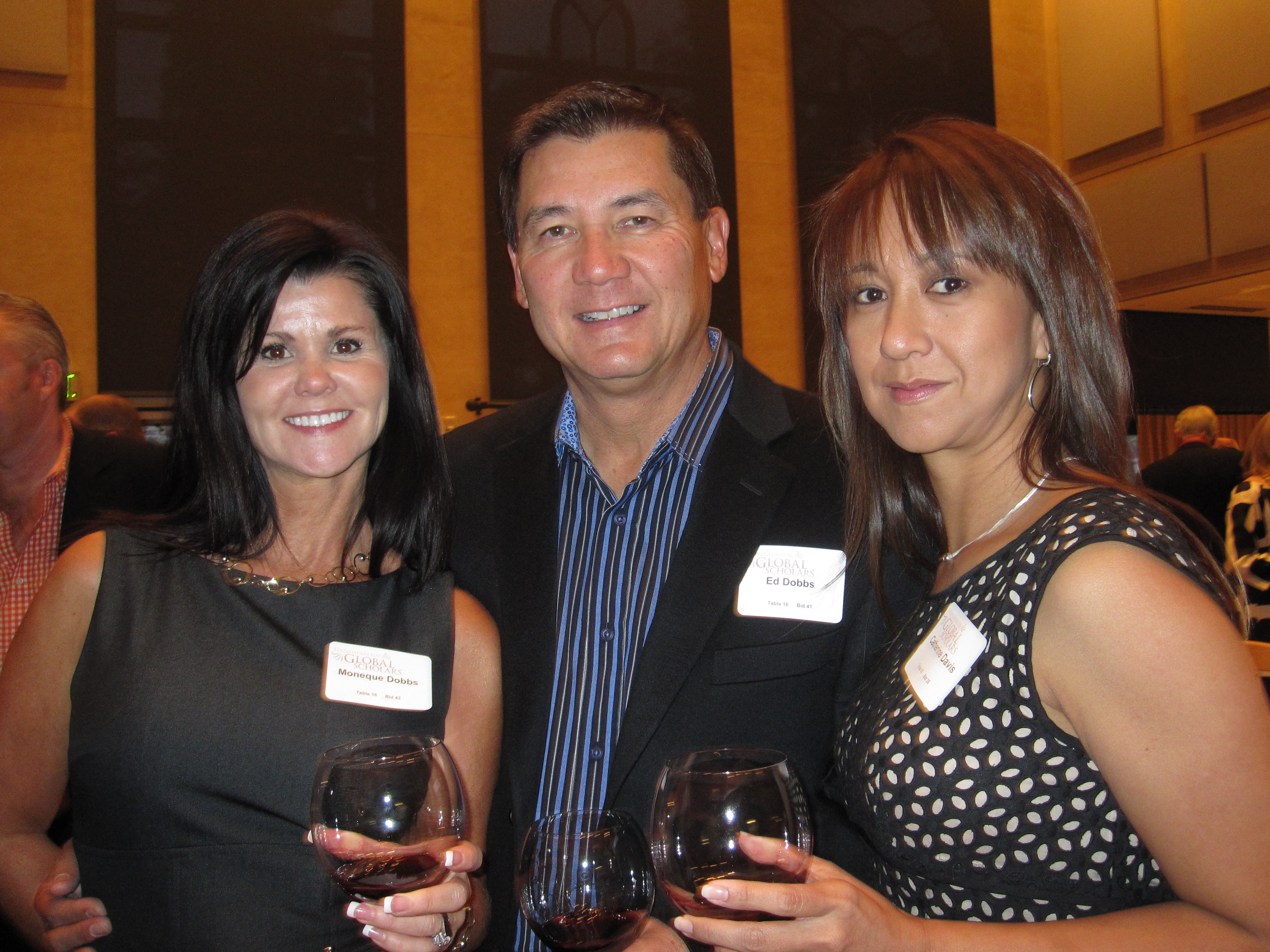 L to R: Monique & Ed Dobbs, Catherine Davis