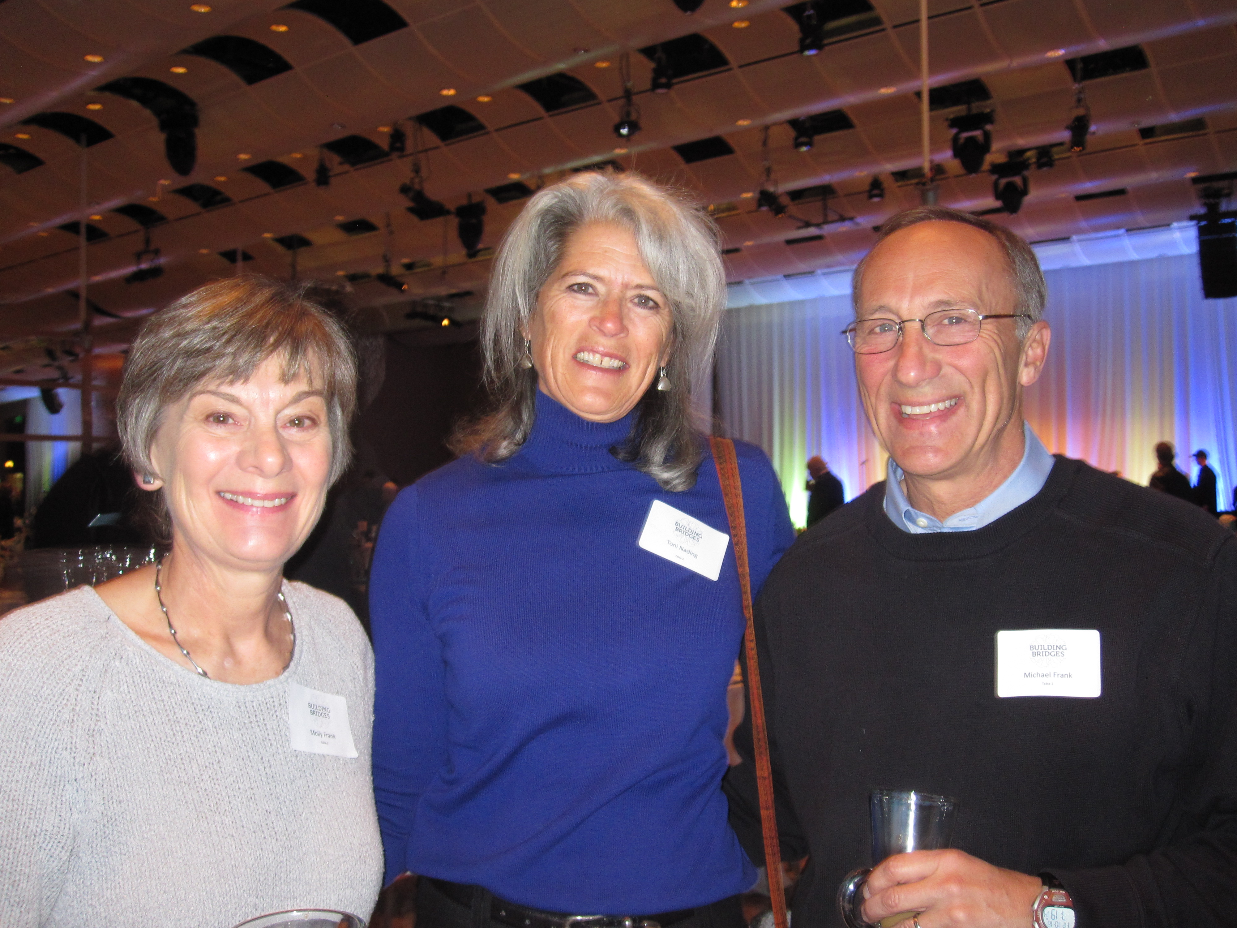 L to R: Molly Frank, Toni Nading, Michael Frank