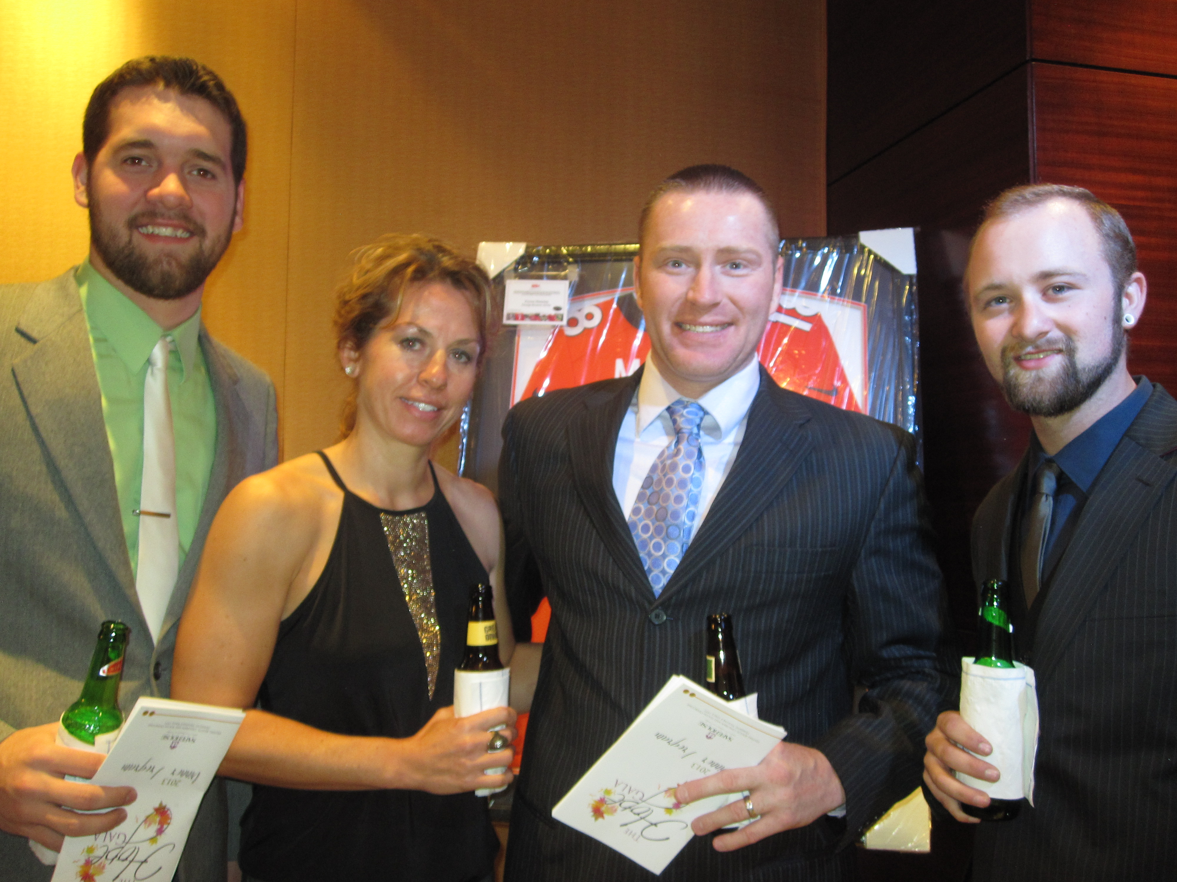 L to R: Parker Brissette, Lori & Bud Hollenkamp, Chris Humphrey