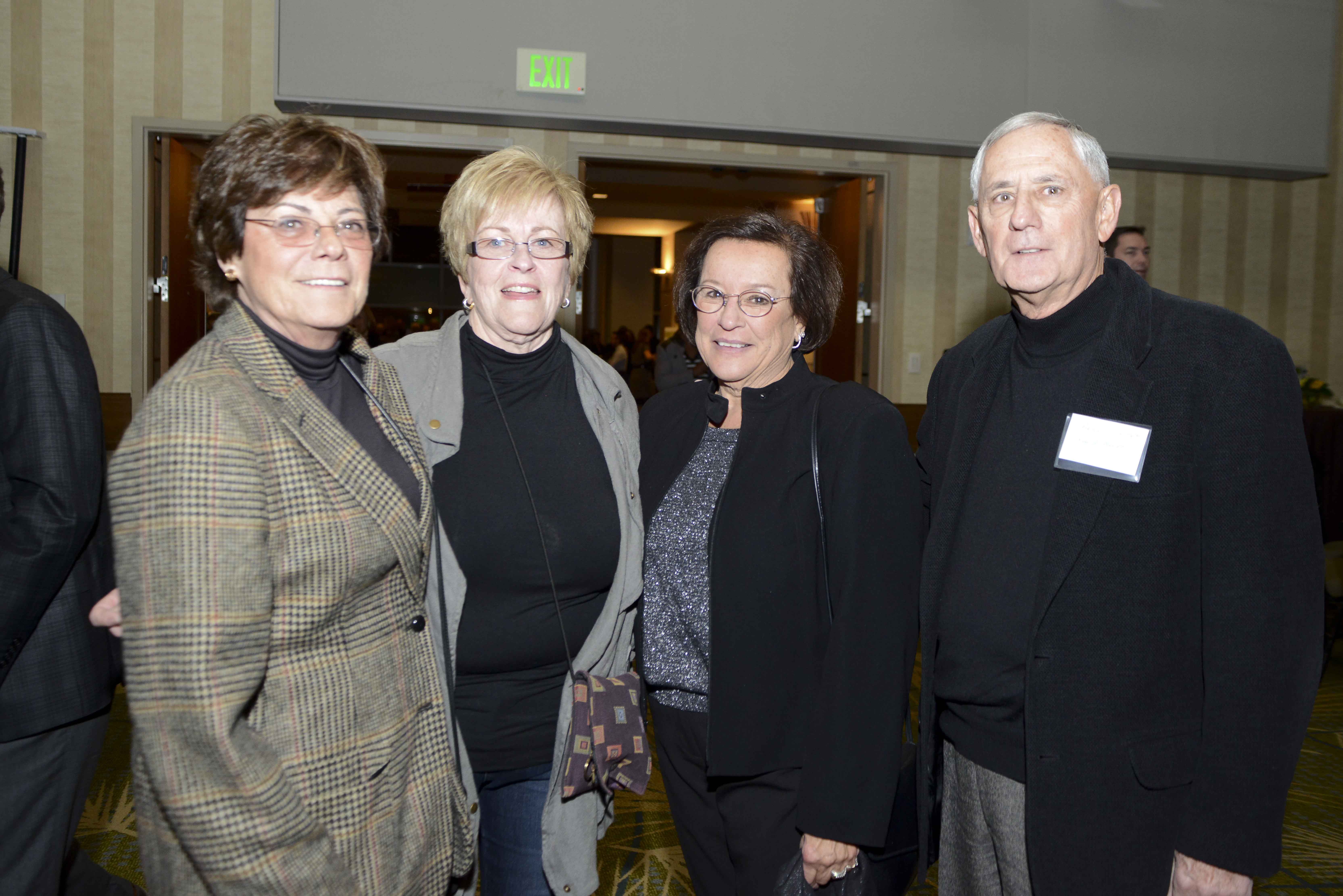 From left, Edit Garfinkle, Ann Marie Joyce, and Elaine and Arnold Tinter