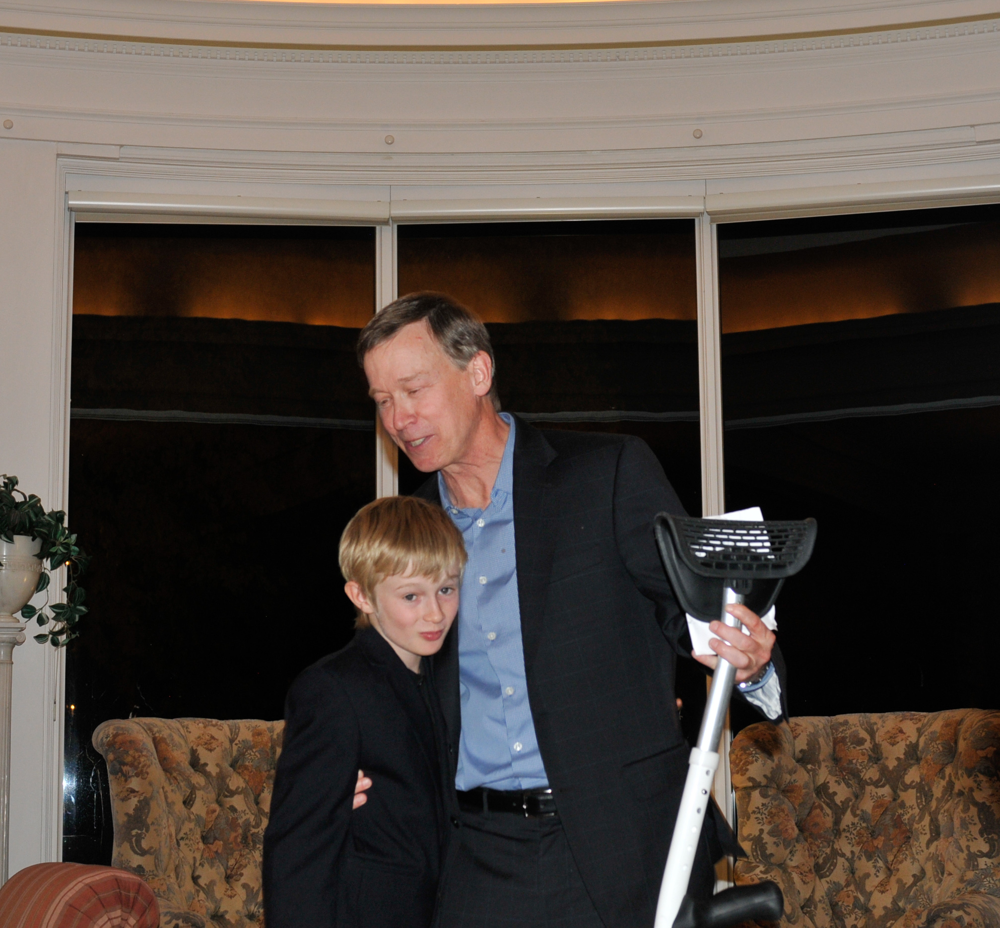 Teddy and Governor John Hickenlooper