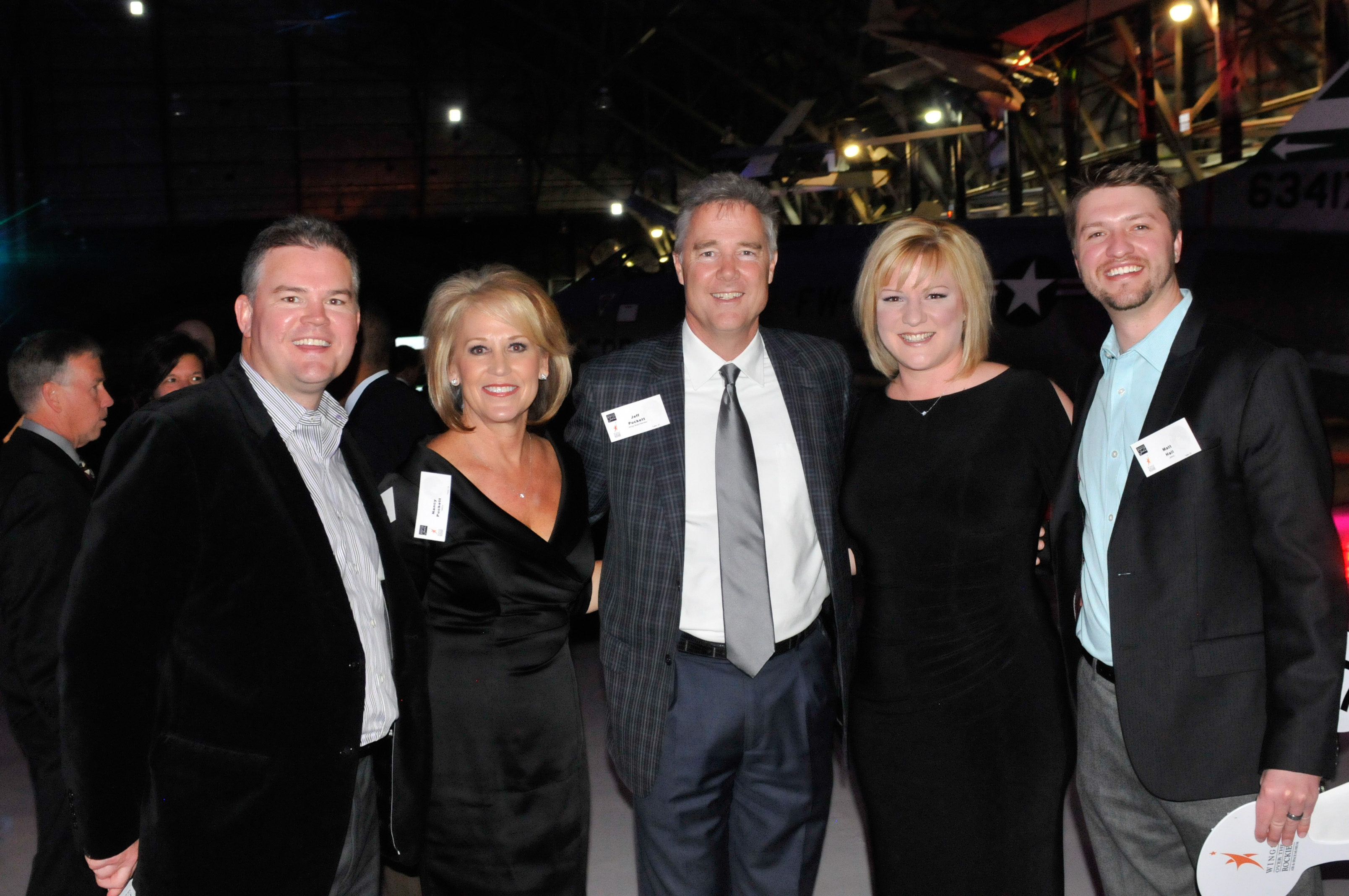 Jon Maxfield, left, Nancy and Jeff Puckett, Embree Maxfield and Matt Hall