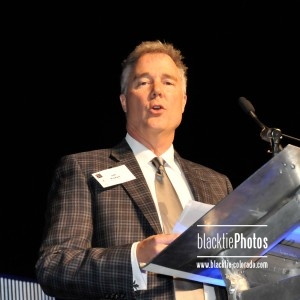 Jeff Puckett, chairman of the board makes some remarks